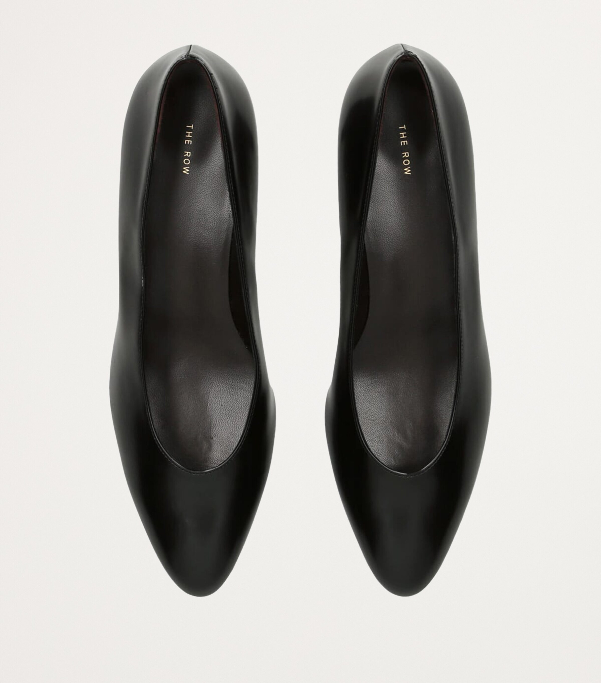 The Row Black New Almond Leather Pumps 35 | Harrods US