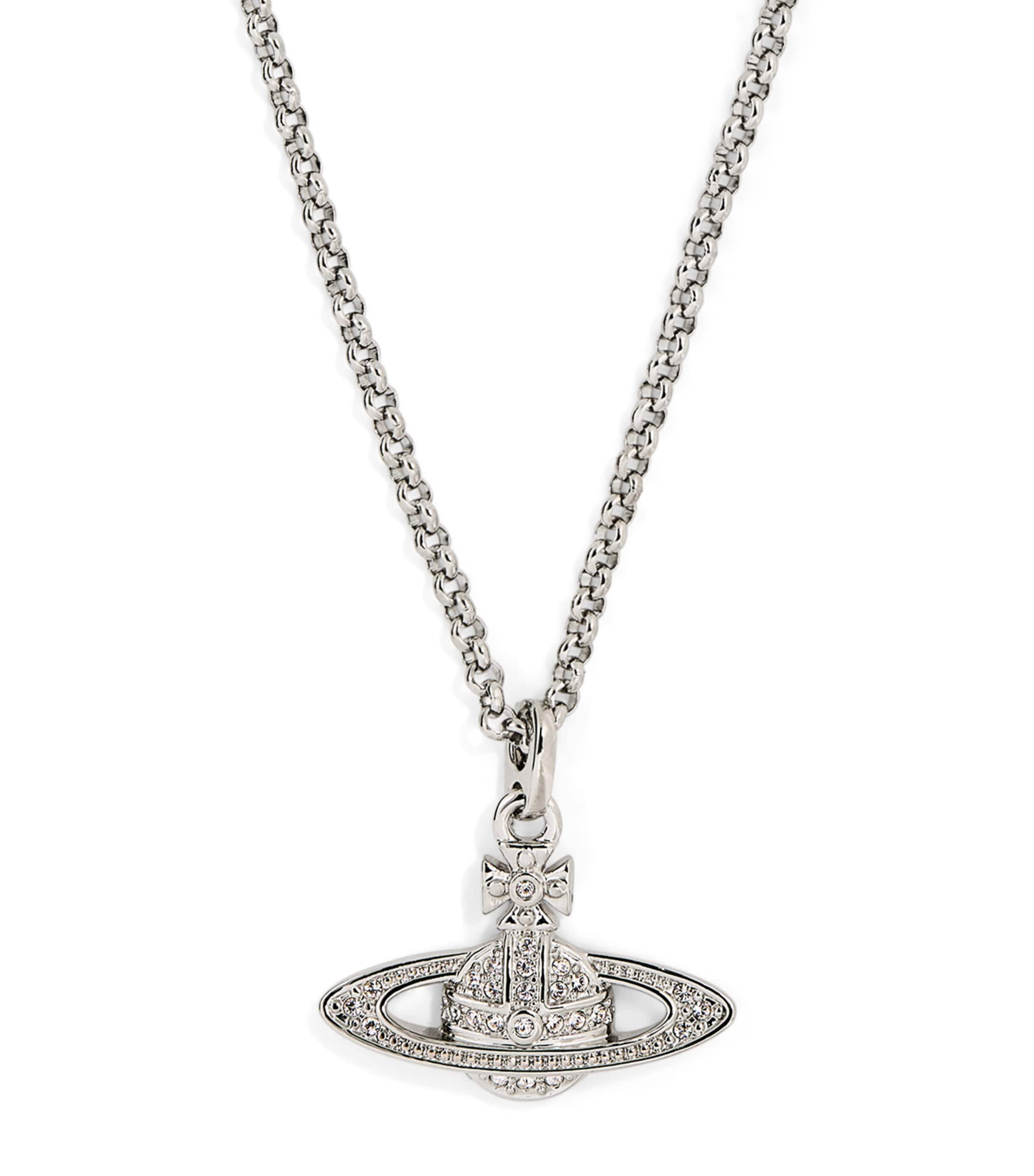 Vivienne Westwood Mini Bas Relief Orb Necklace | Harrods UK