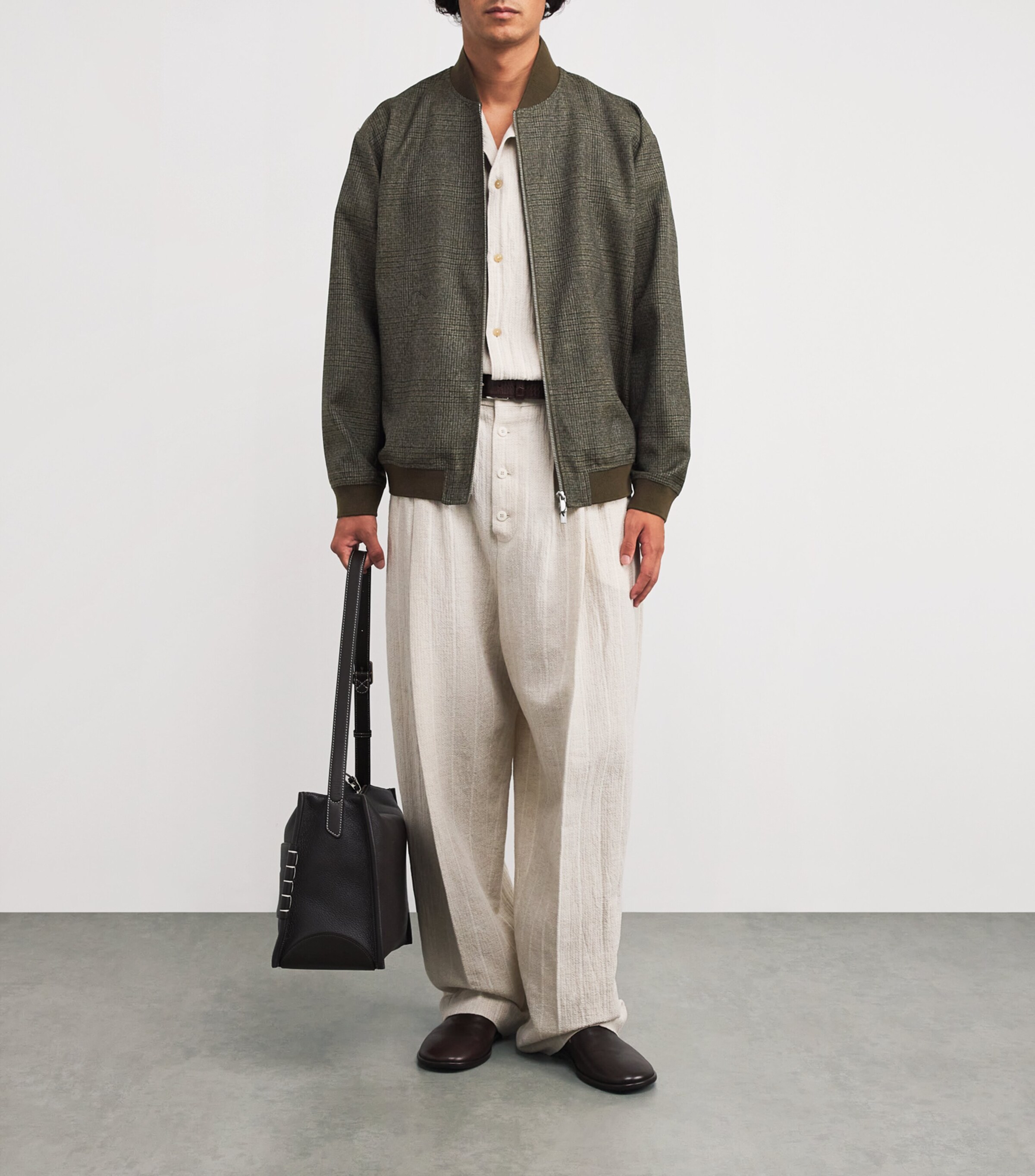 Barena Green Check Bomber Jacket | Harrods HK