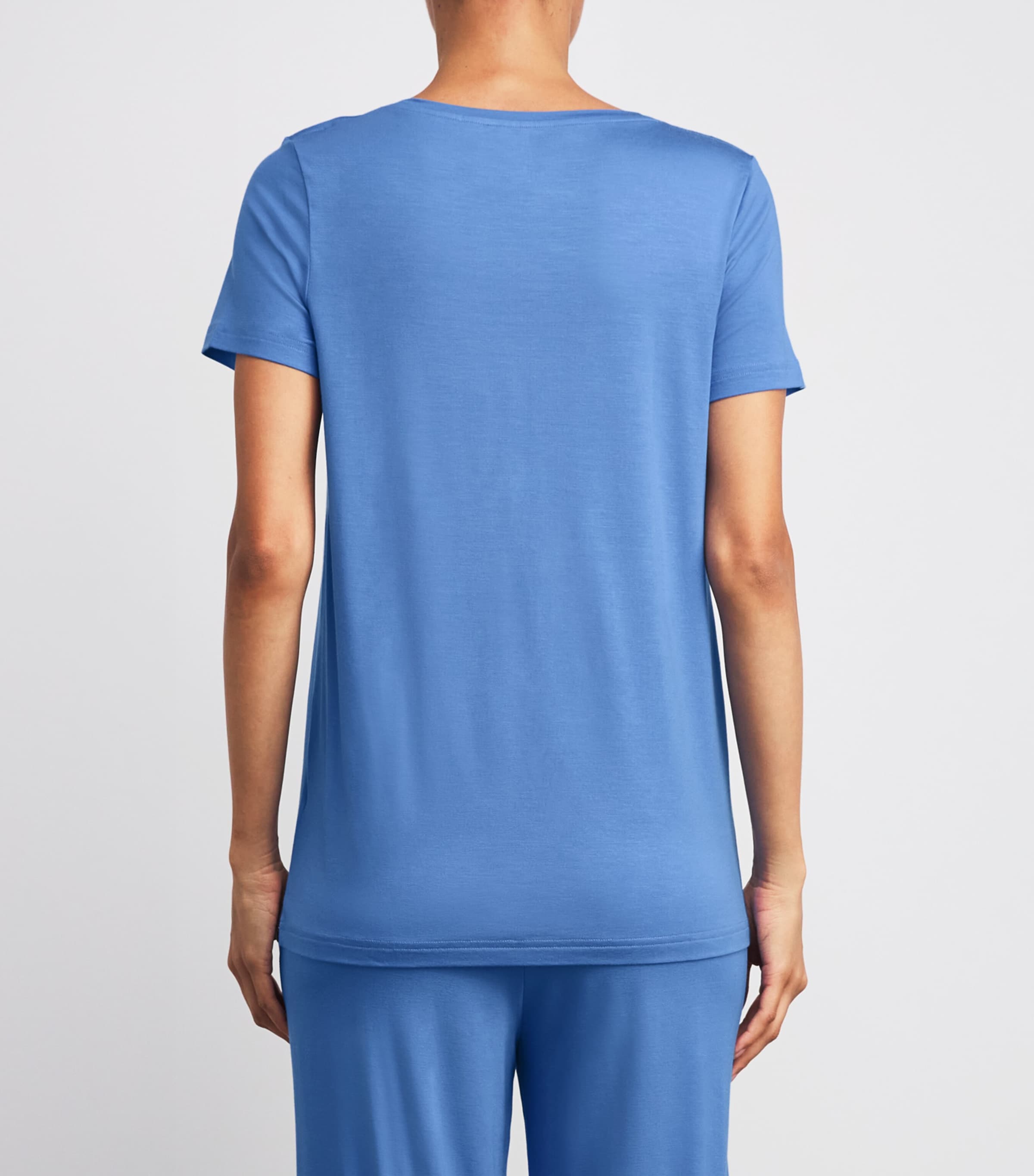 Derek Rose Blue Micro T-Shirt | Harrods UK