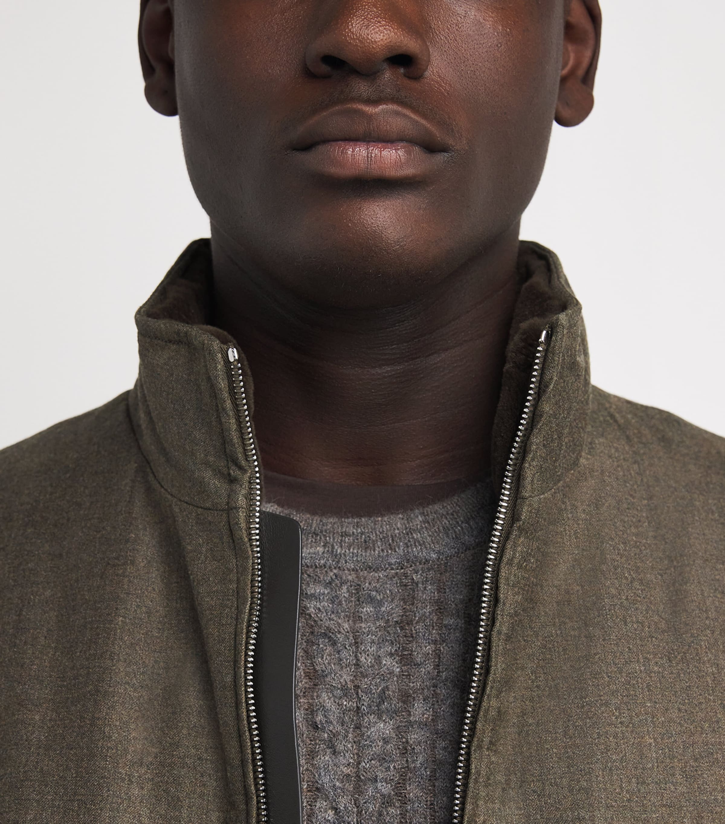 Yves Salomon Brown Down Wool-Silk Storm System Mink-Trim Jacket | Harrods UK