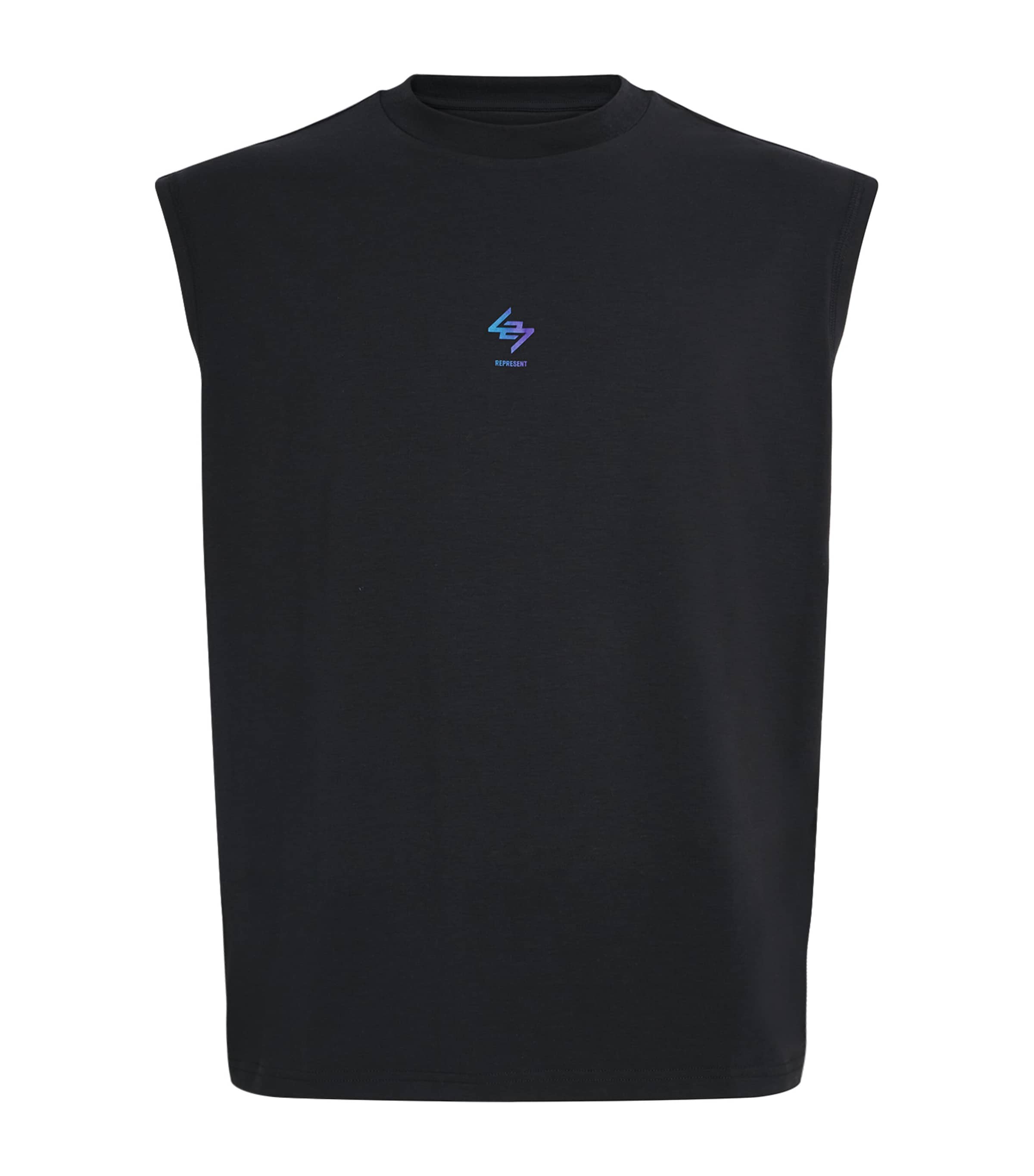 Represent 247 Black 247 Motion Oversized Tank Top | Harrods SA