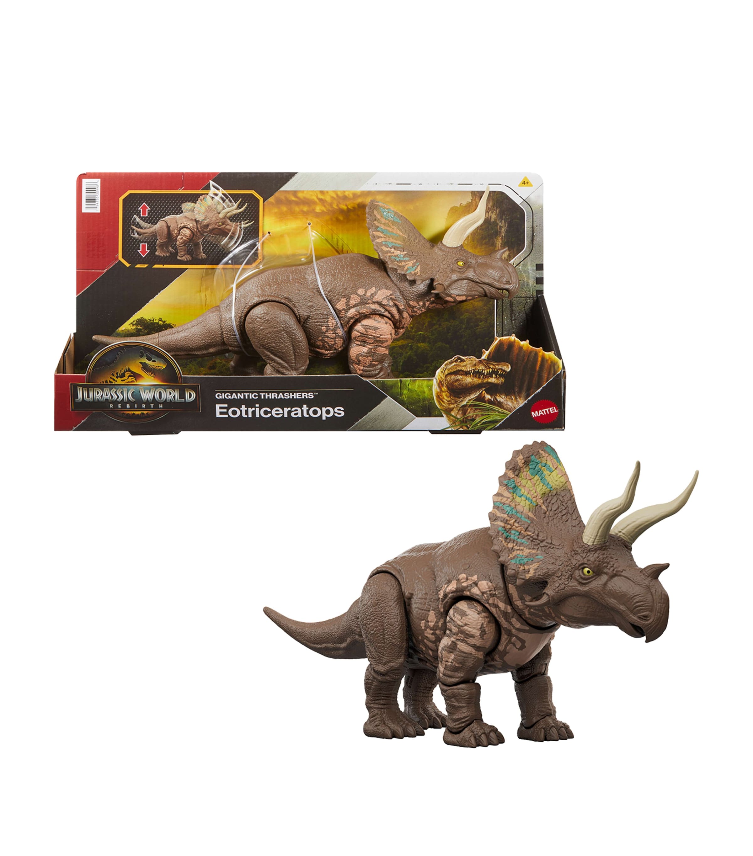 Jurassic World Gigantic Thrashers Eotriceratops Dinosaur Figure ...