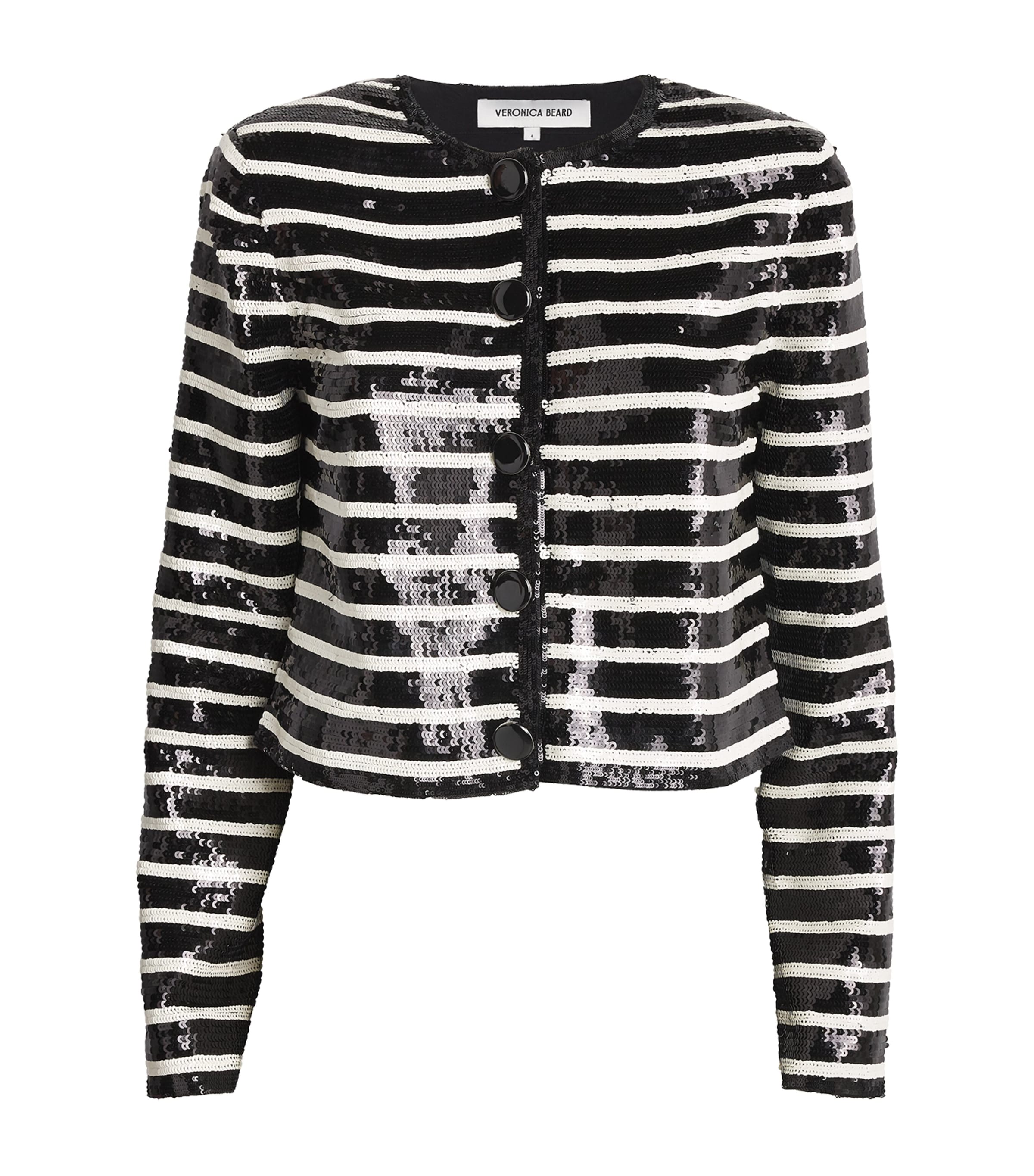 Veronica Beard Black Sequinned Mickey Jacket | Harrods US