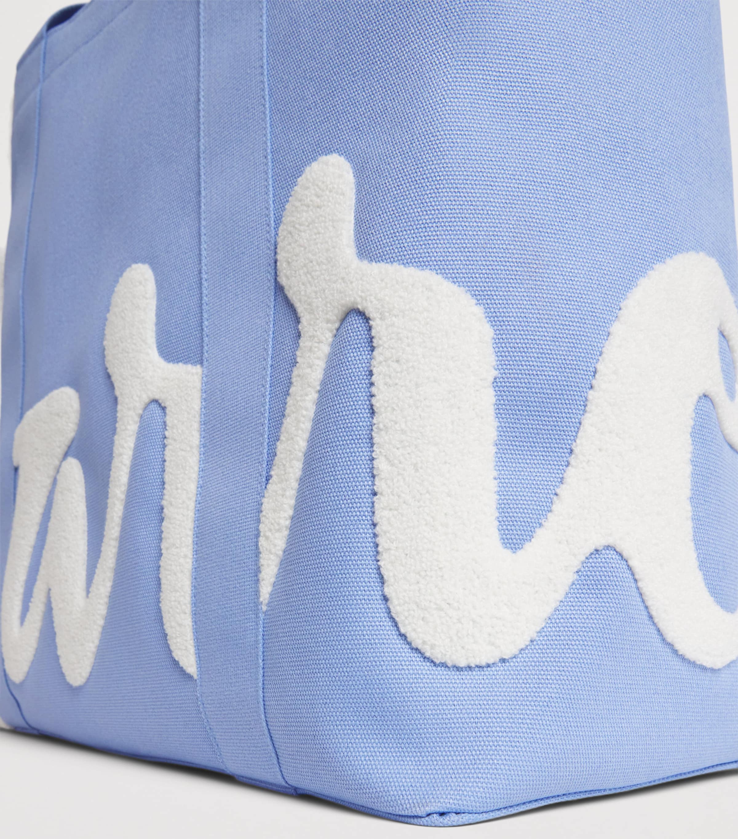 Harrods Blue Large Cotton Logo Tote Bag | Harrods CA