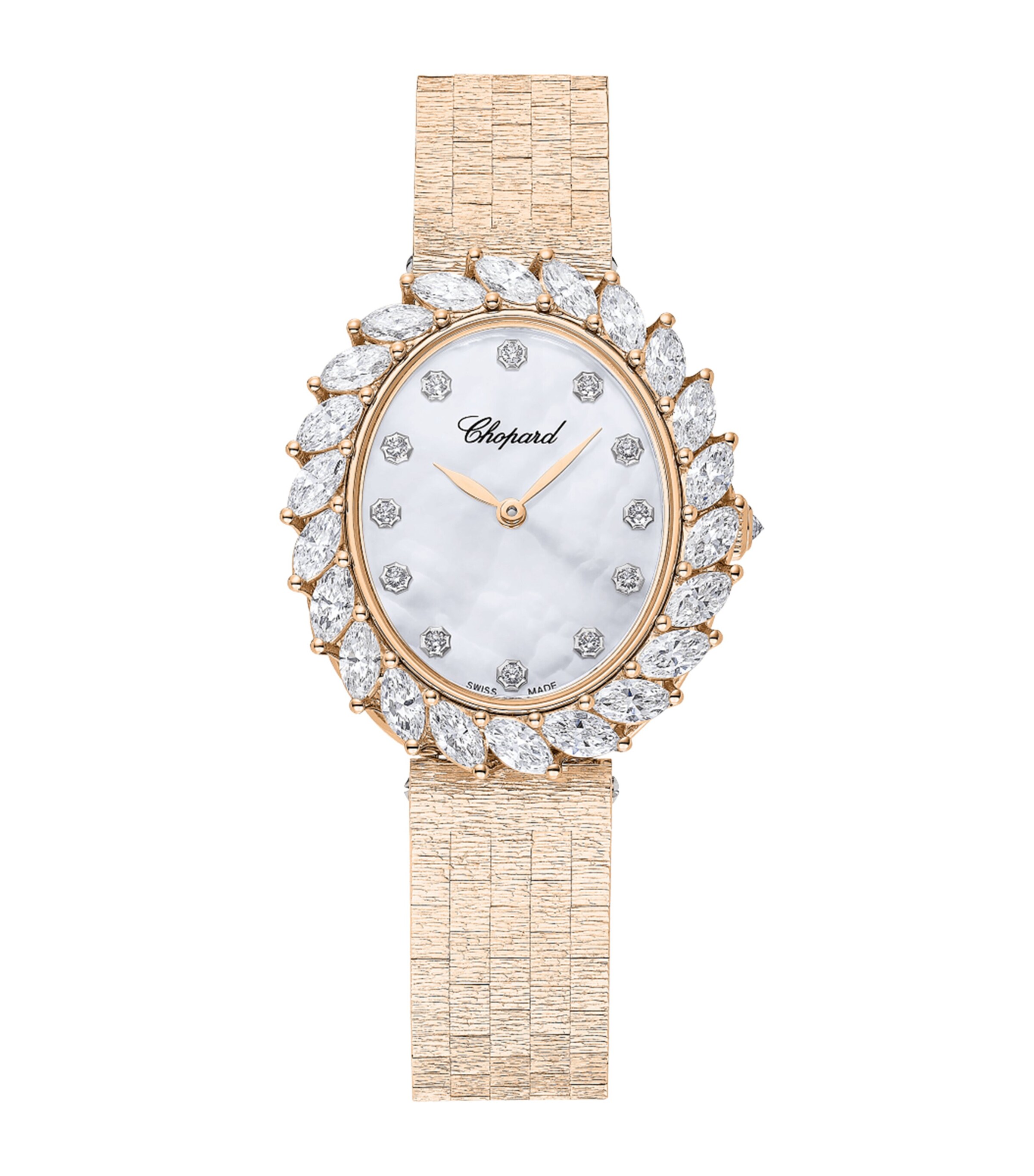 Chopard Rose Gold Rose Gold and Diamond L'Heure du Diamant Watch 30mm ...