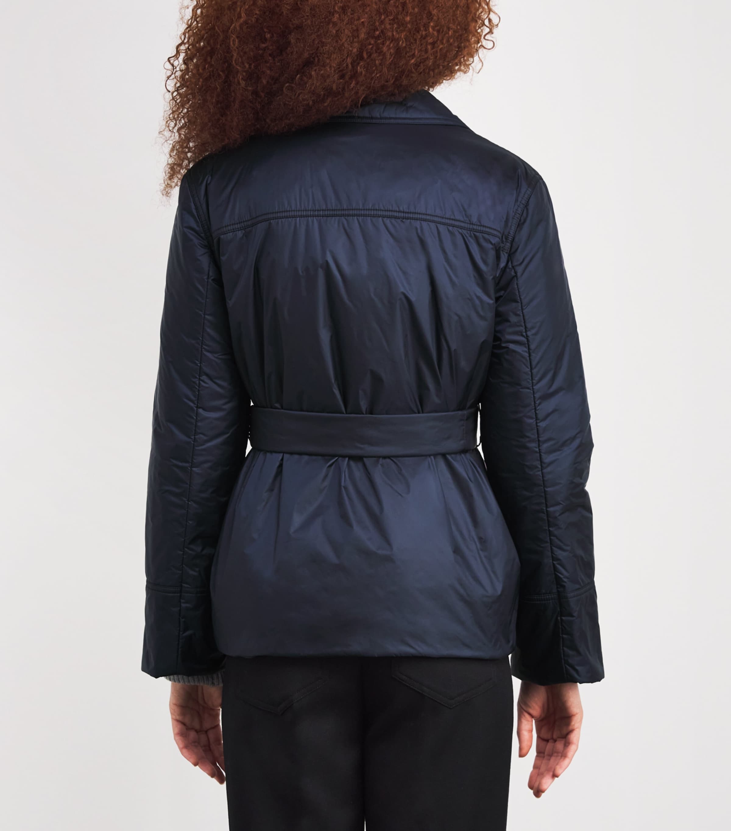 MM Blue Padded Belted Jacket | Harrods US