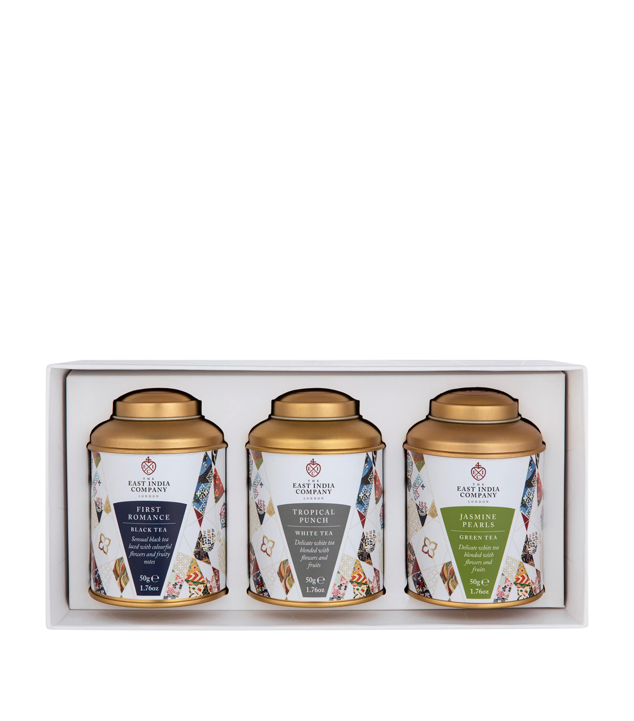 East India Tea Company Miniature Flavoured Fine Leaf Tea Caddy Gift Set ...