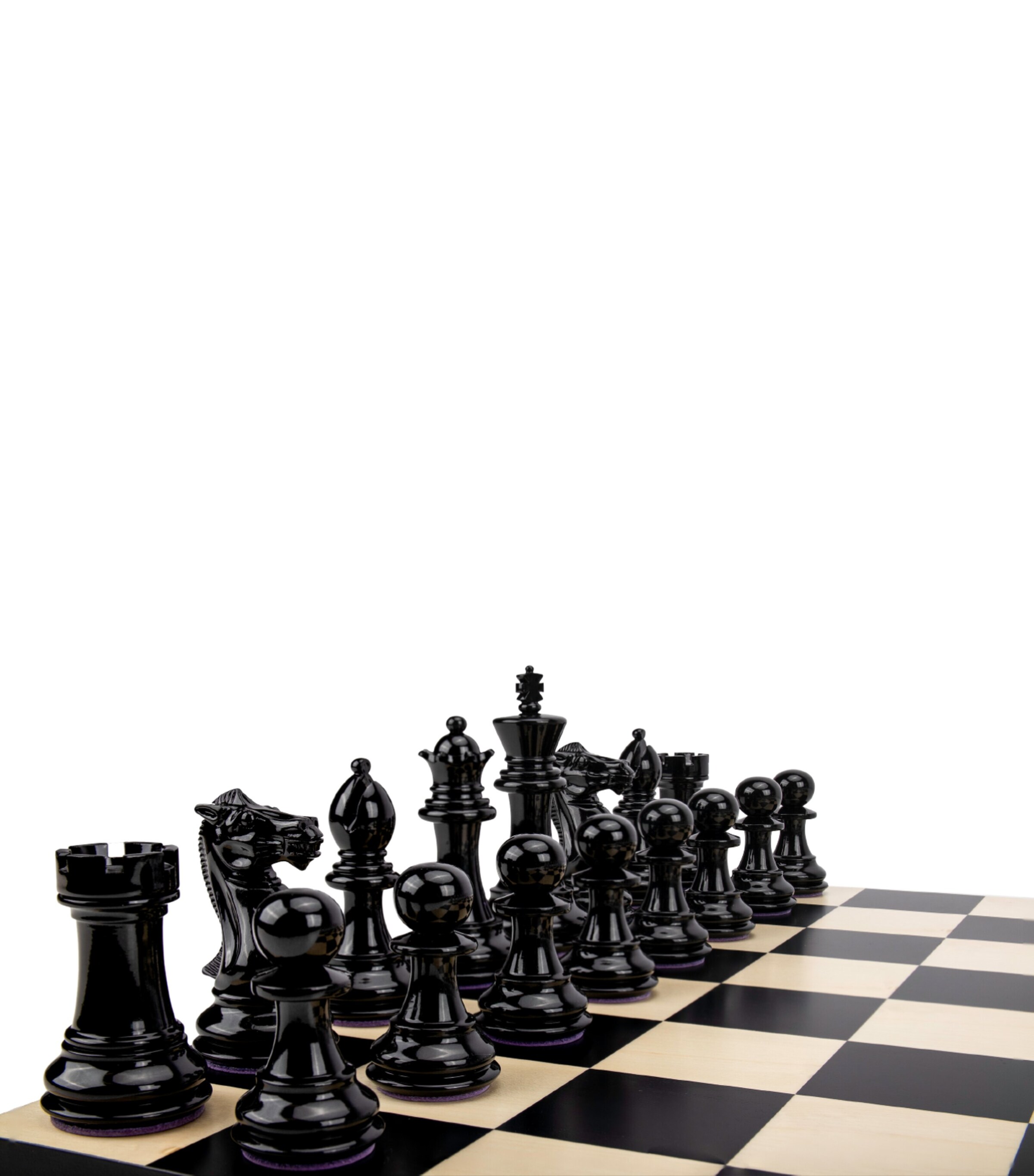 Purling Bold Chess Set with Maple Chess Board | Harrods UK