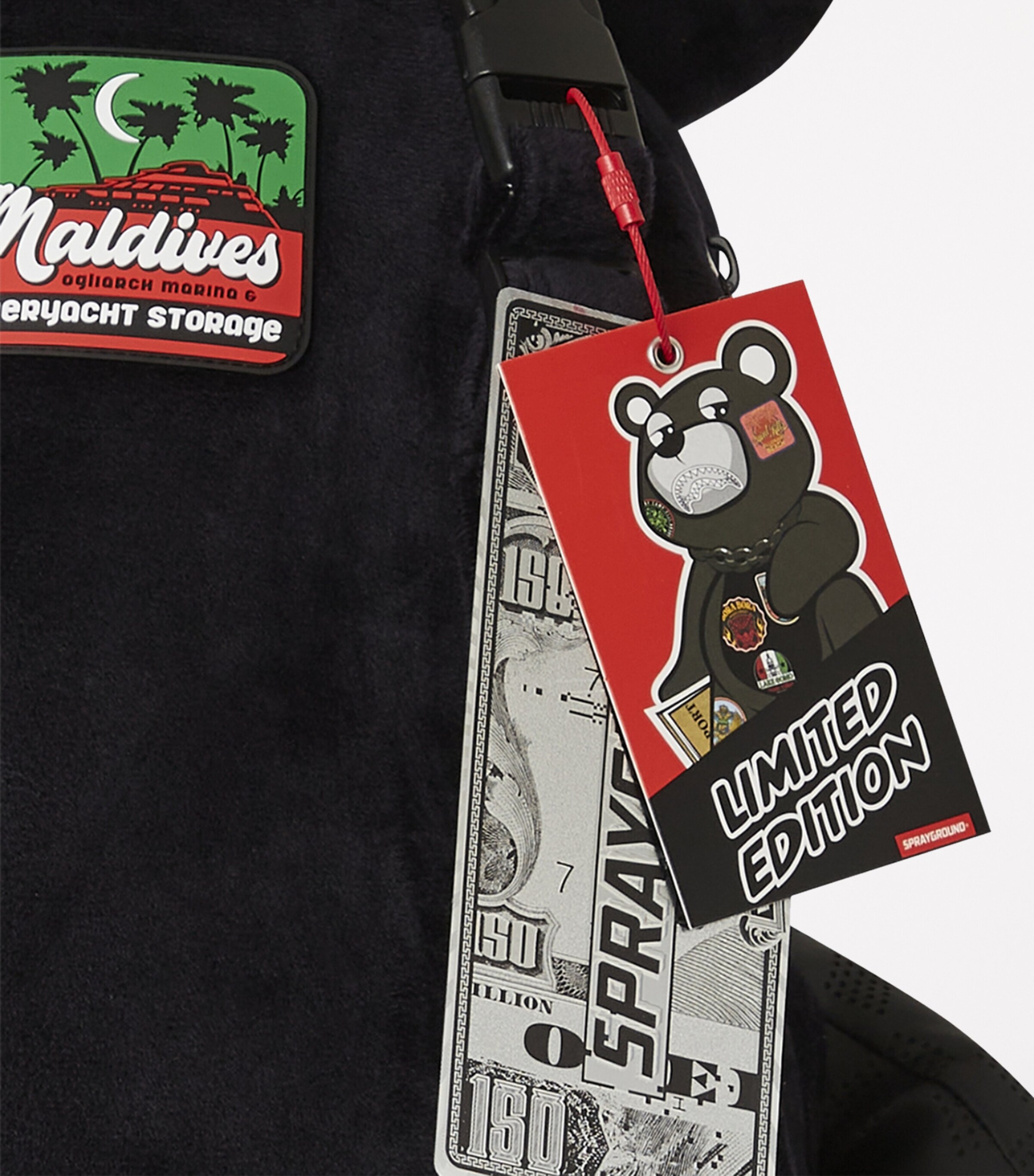 Sprayground Global Mogul Billionaire Teddy Bear Backpack | Harrods UK