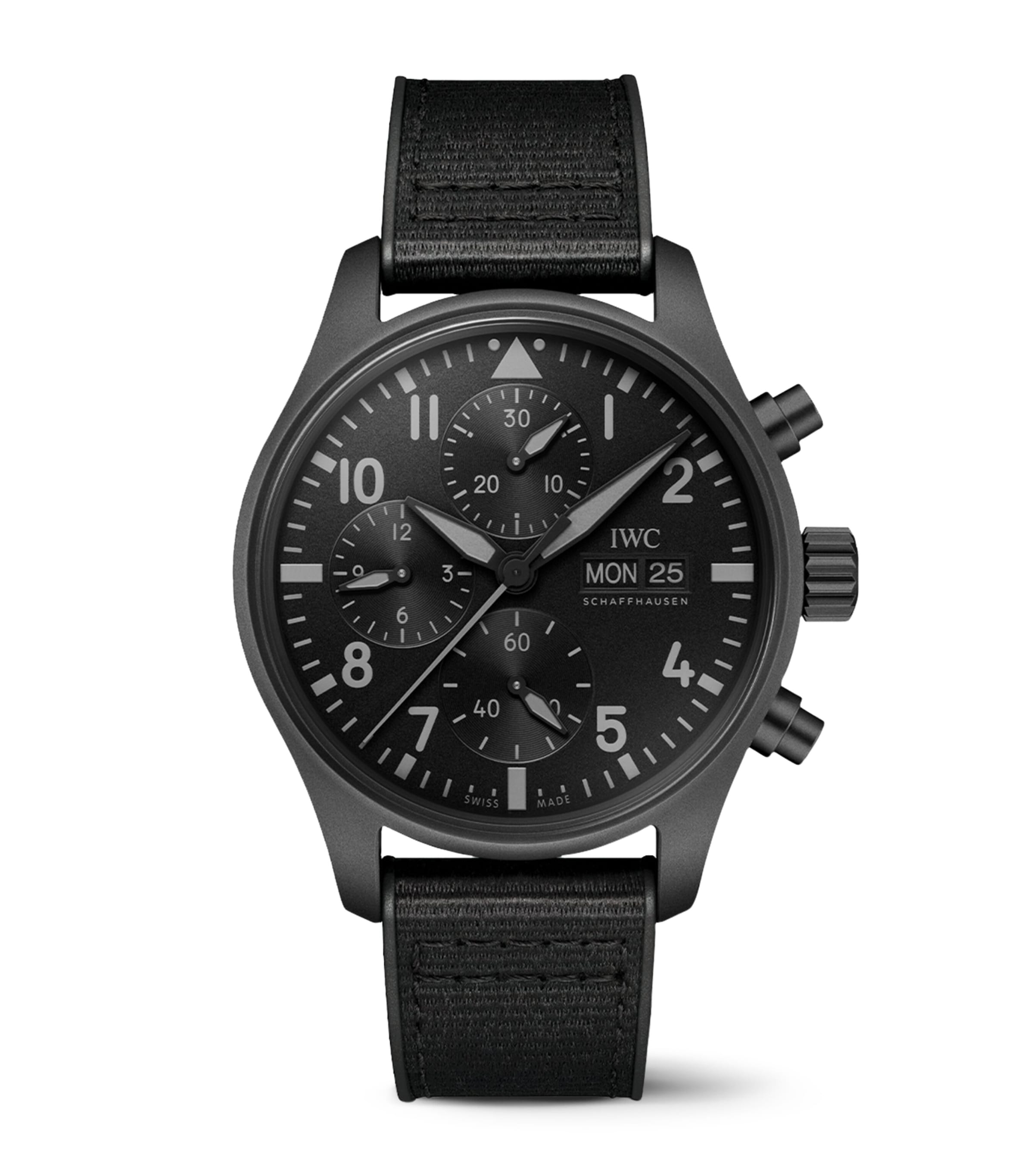 IWC Schaffhausen Ceratanium Top Gun Pilot's Watch 41mm | Harrods UK
