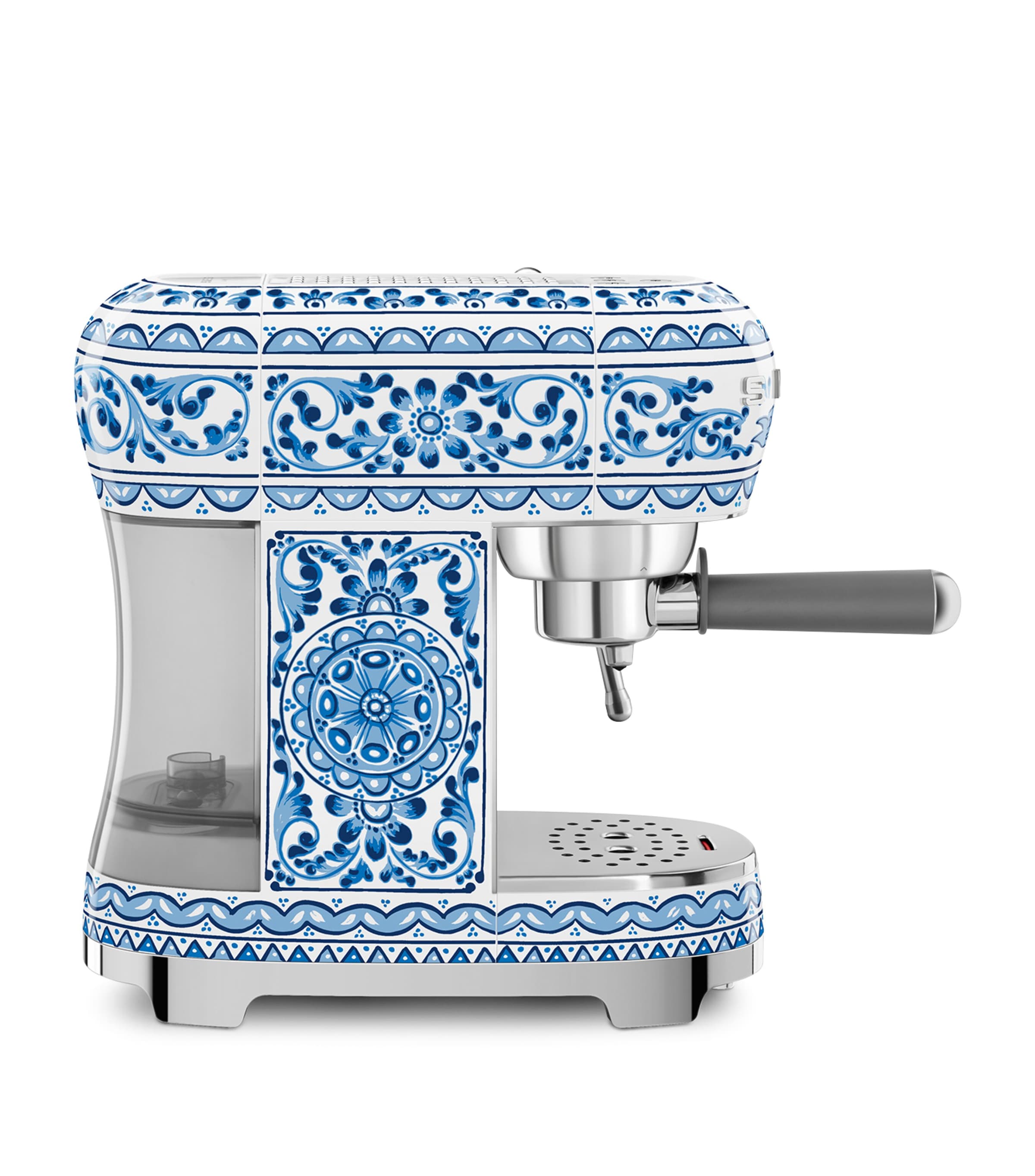 Smeg x Dolce & Gabbana Blu Mediterraneo Espresso Machine | Harrods UK