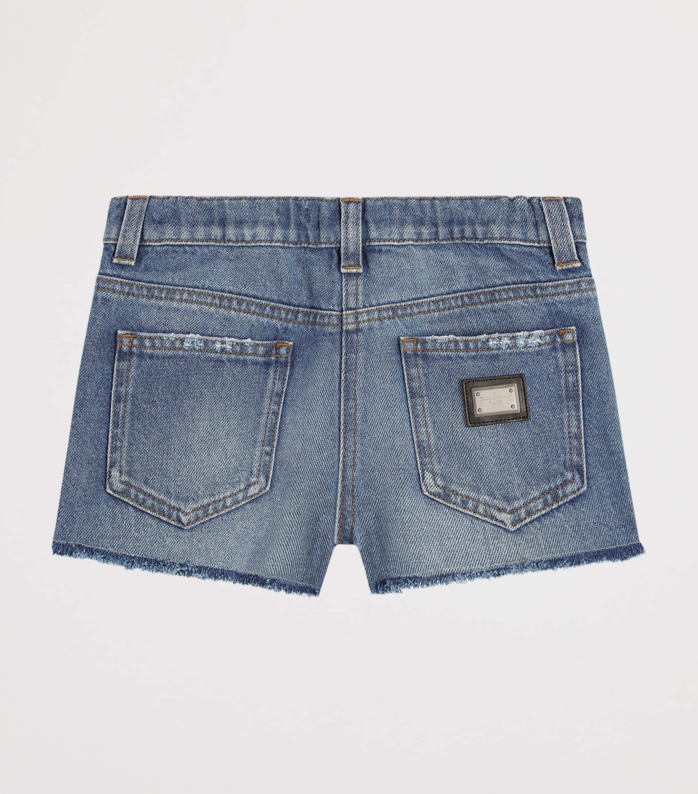 Dolce&Gabbana Kids Multi Lace-Trim Denim Shorts (8-12+ Years) | Harrods US