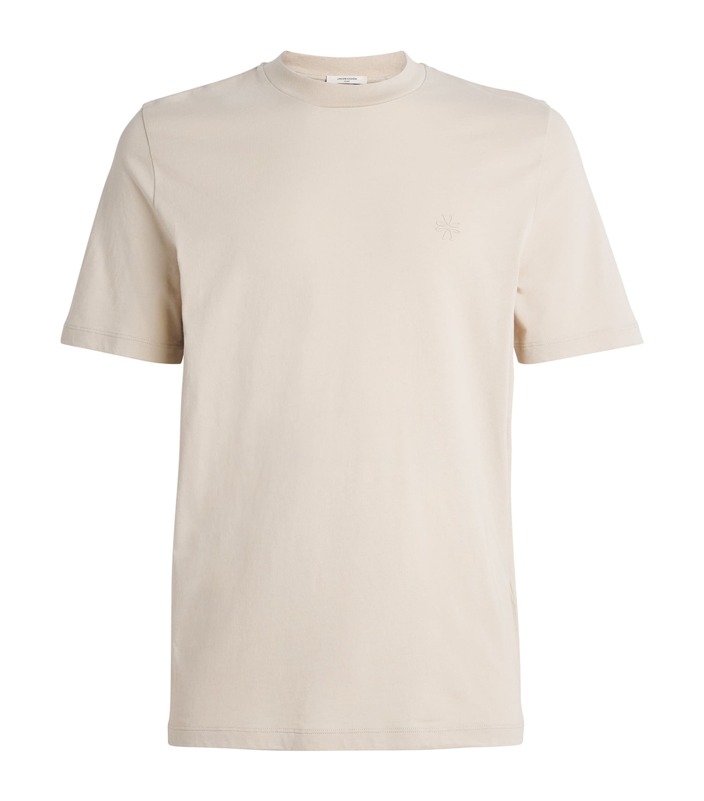 JACOB COHËN Beige Cotton Crew-Neck T-Shirt | Harrods US
