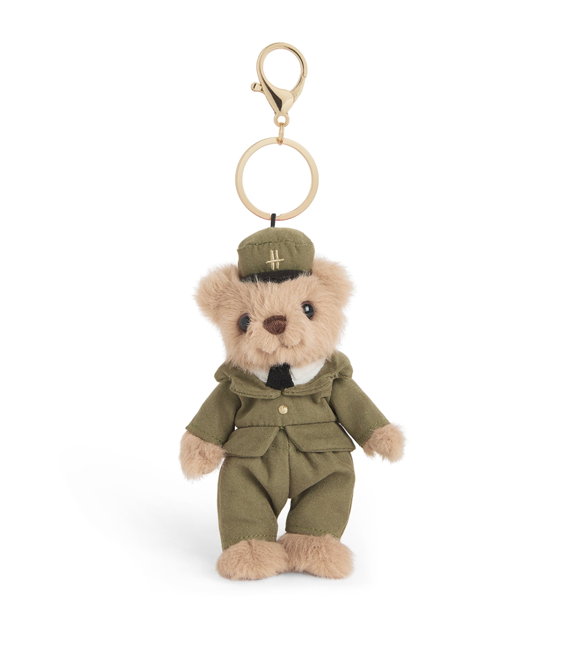 Harrods Green Man Bear Keyring | Harrods UK