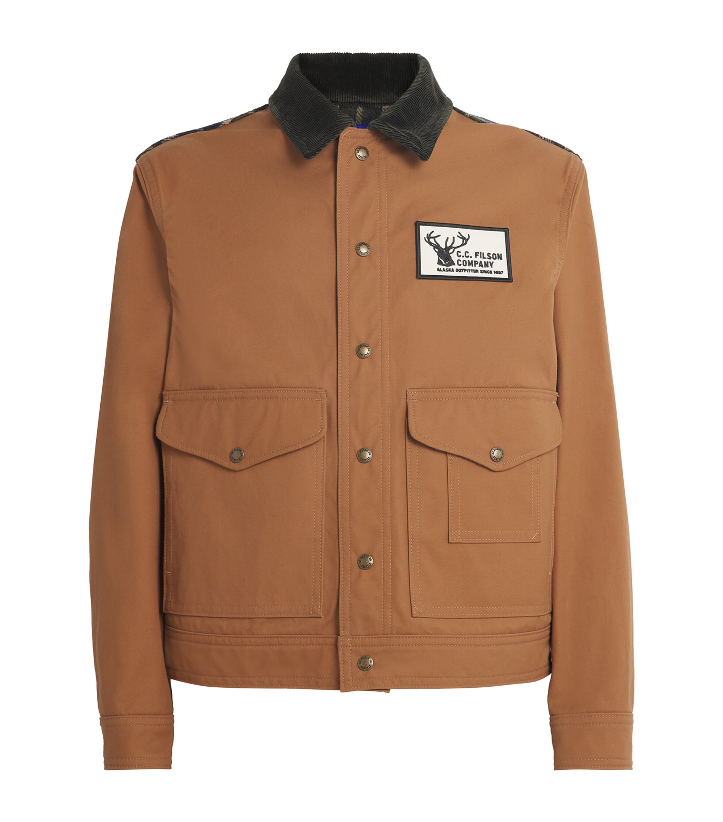 Junya Watanabe MAN Beige x Filson Cotton-Wool Check Utility Jacket ...