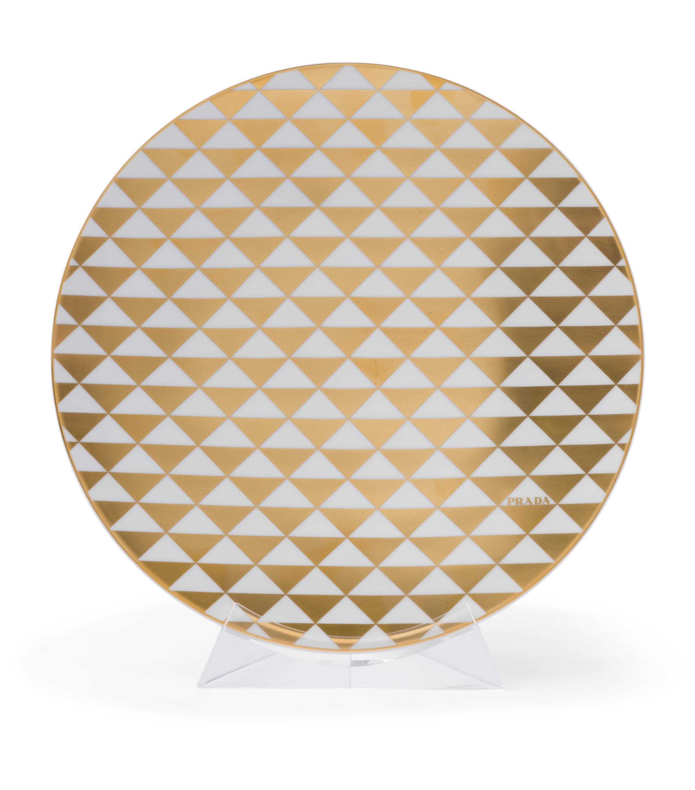Prada Triangles Mini Charger Plate (28cm) | Harrods UK