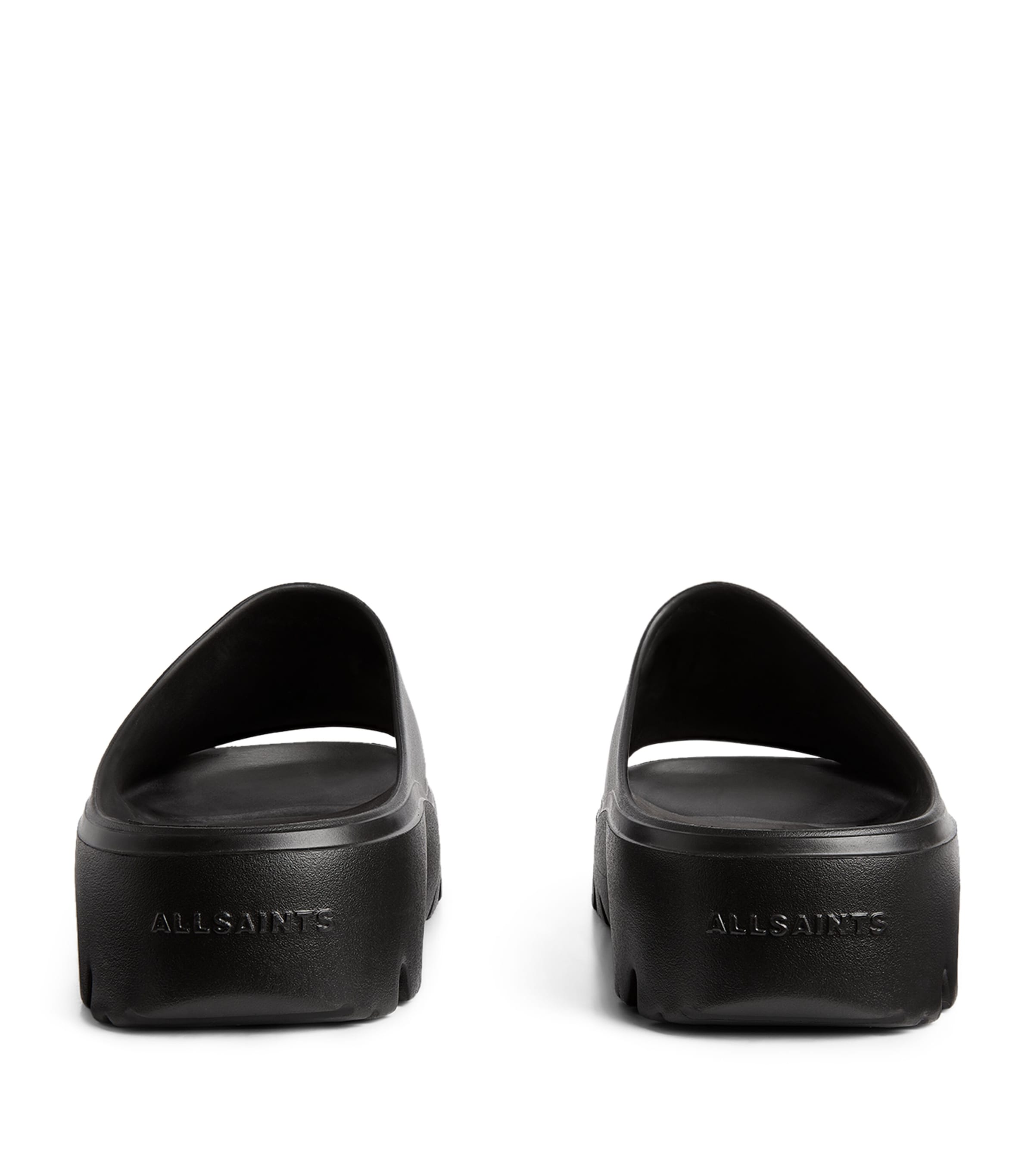AllSaints Eclipse Flatform Slides | Harrods UK