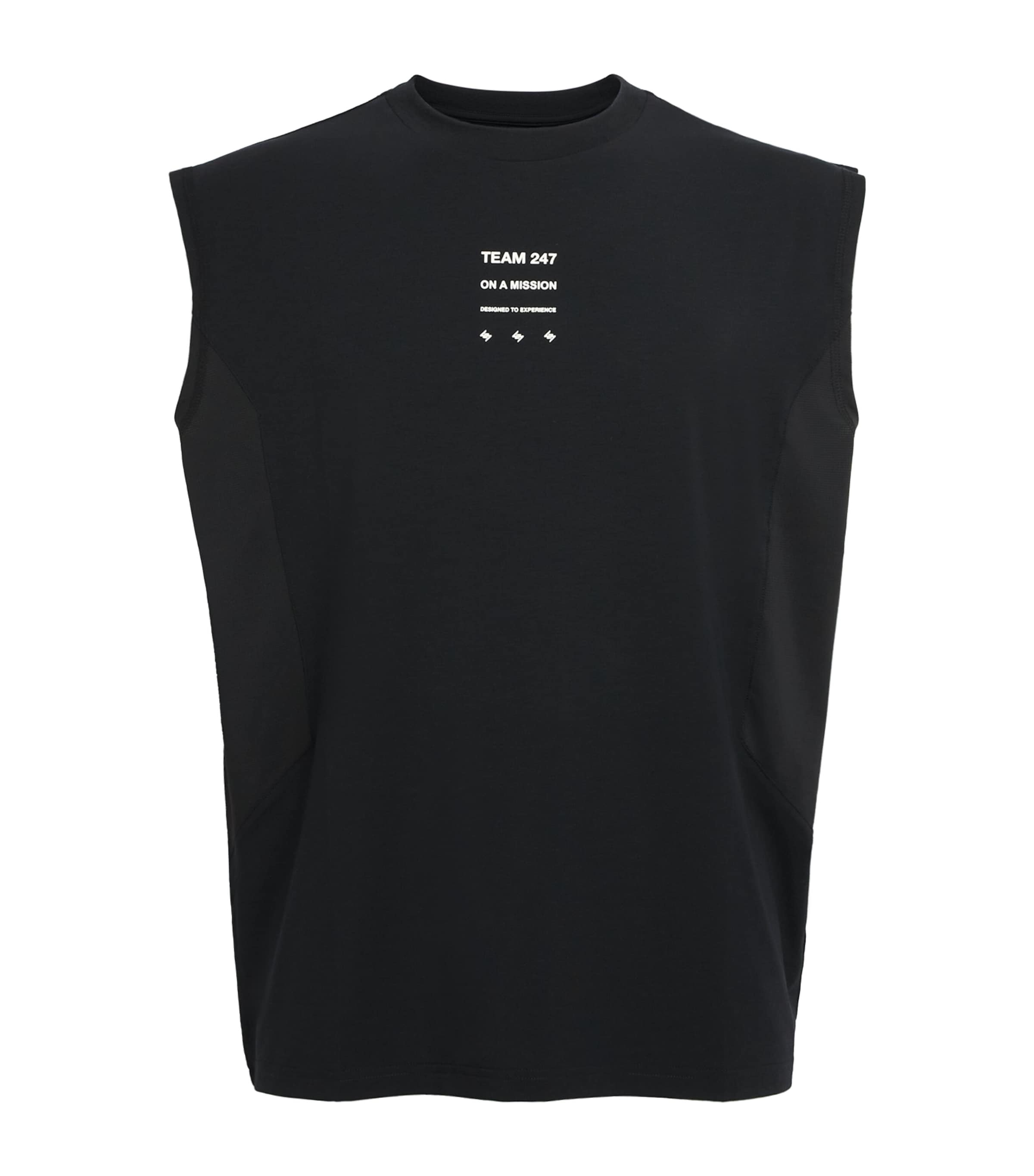 Represent 247 Black Uprising Oversized Tank Top | Harrods CA