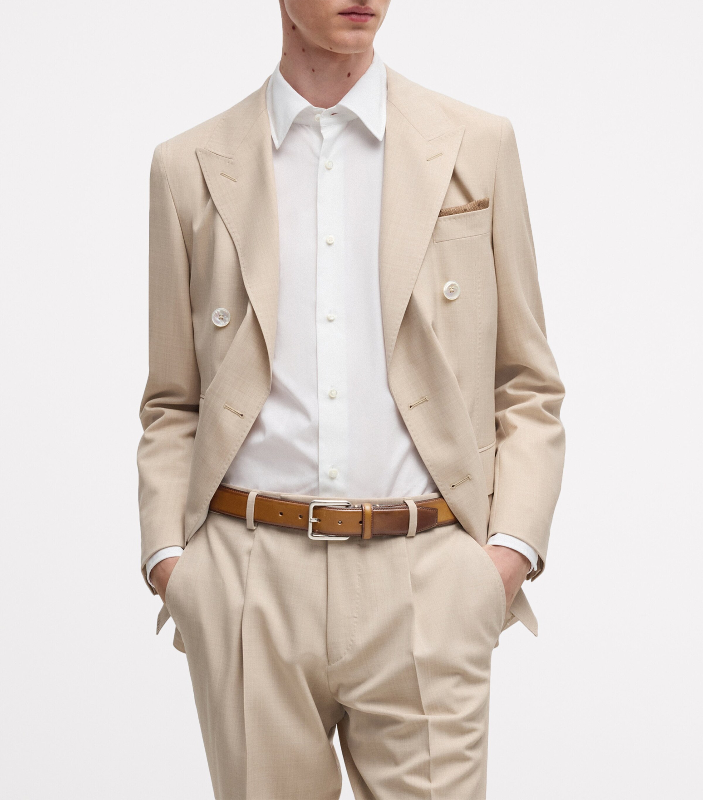 BOSS Leather Lars Belt | Harrods US