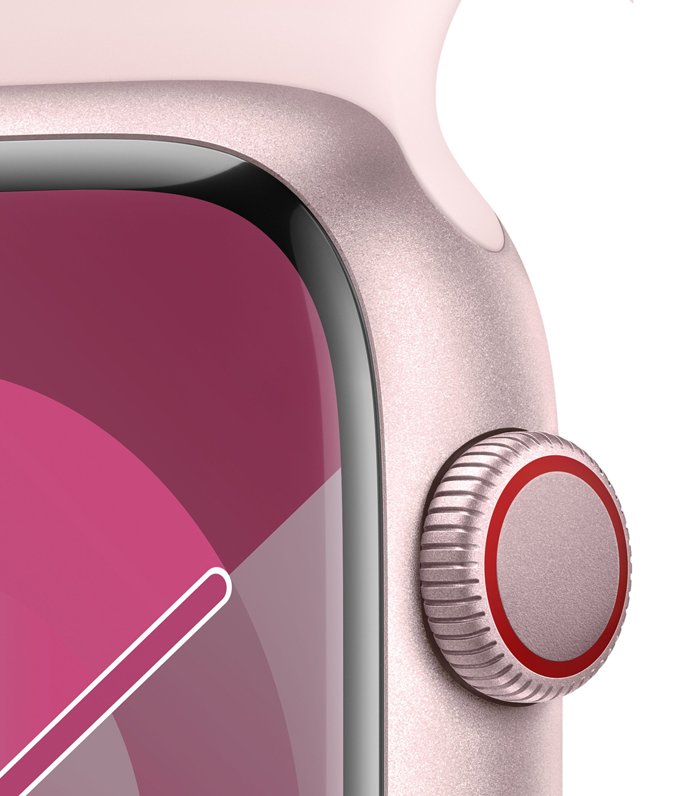 Apple Apple Watch Series 9 Cellular – Pink with Light Pink Sport Band ...