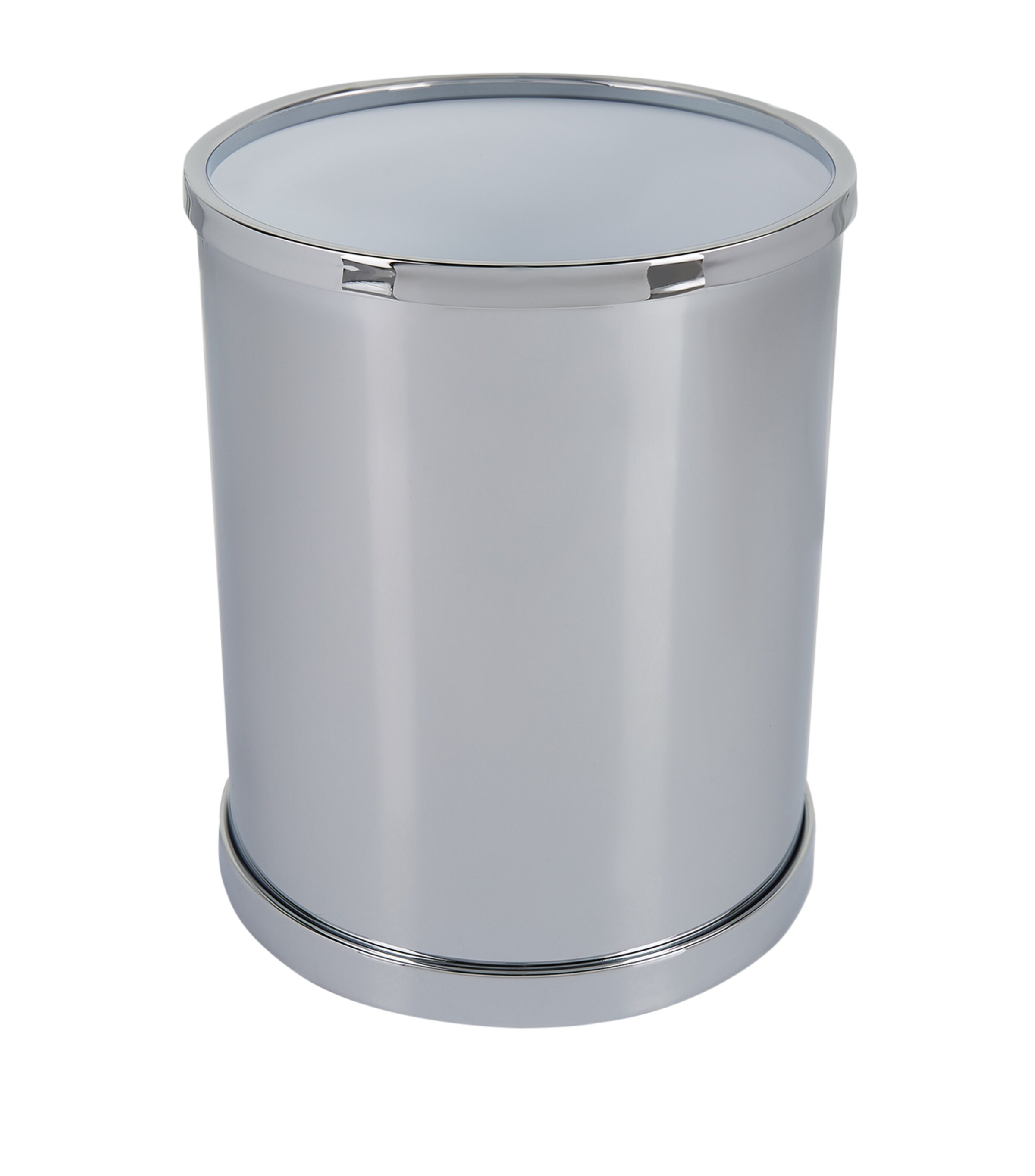 ZODIAC Cylinder Chrome Bathroom Bin | Harrods US
