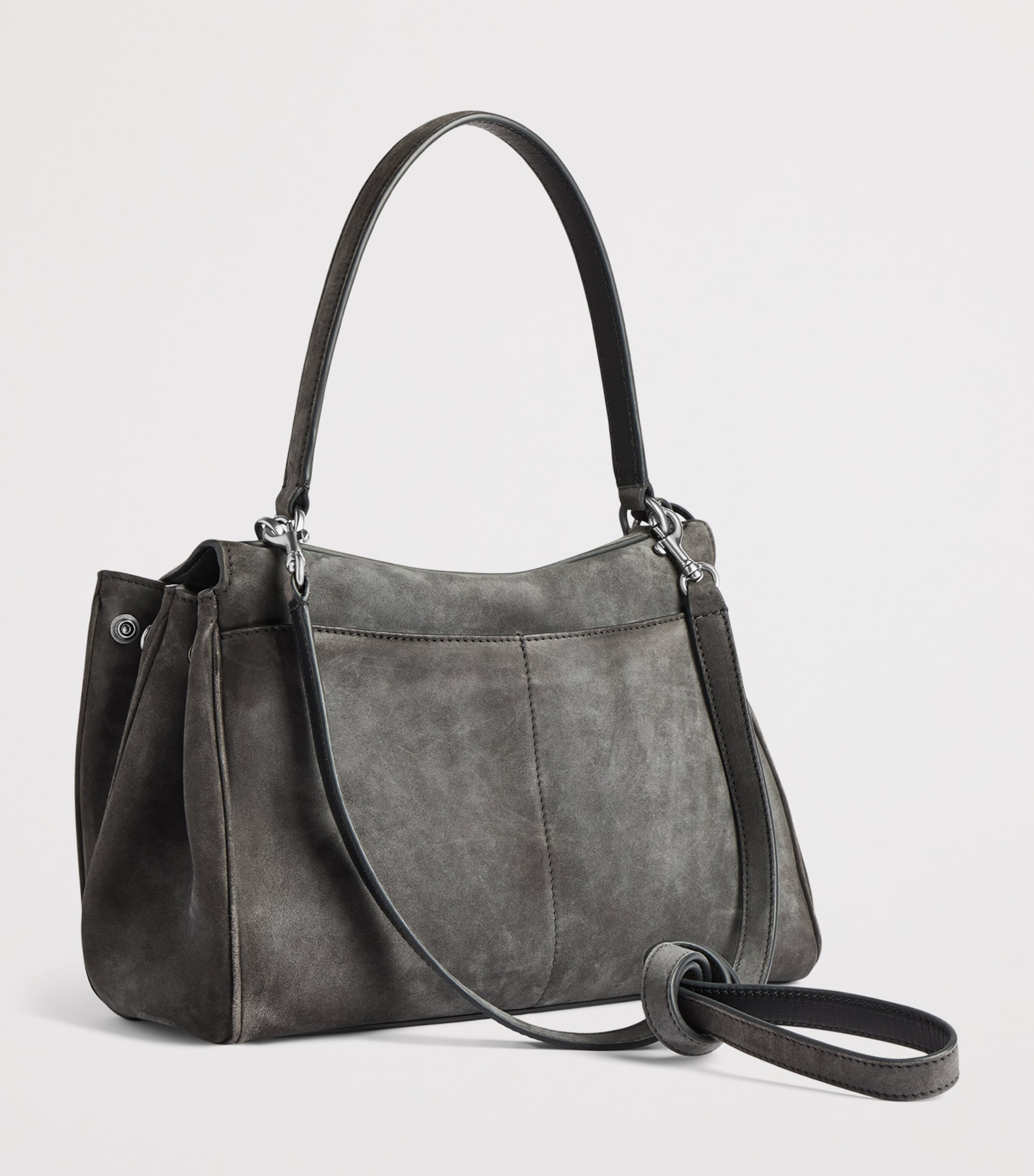 Balenciaga Black Small Suede Rodeo Top-Handle Bag | Harrods CA