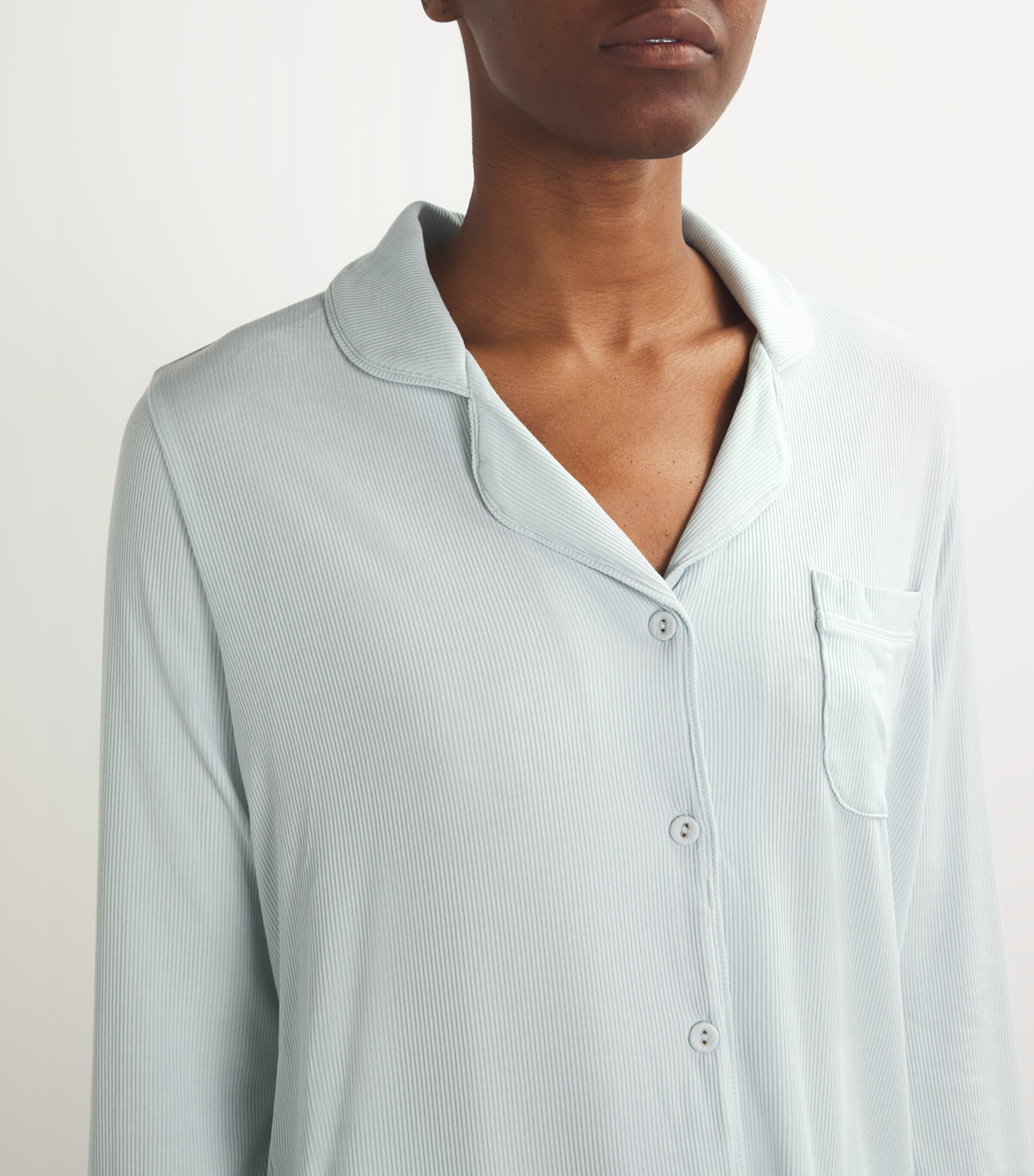 Skims Soft Lounge Ribbed Pyjama Set | Harrods UK