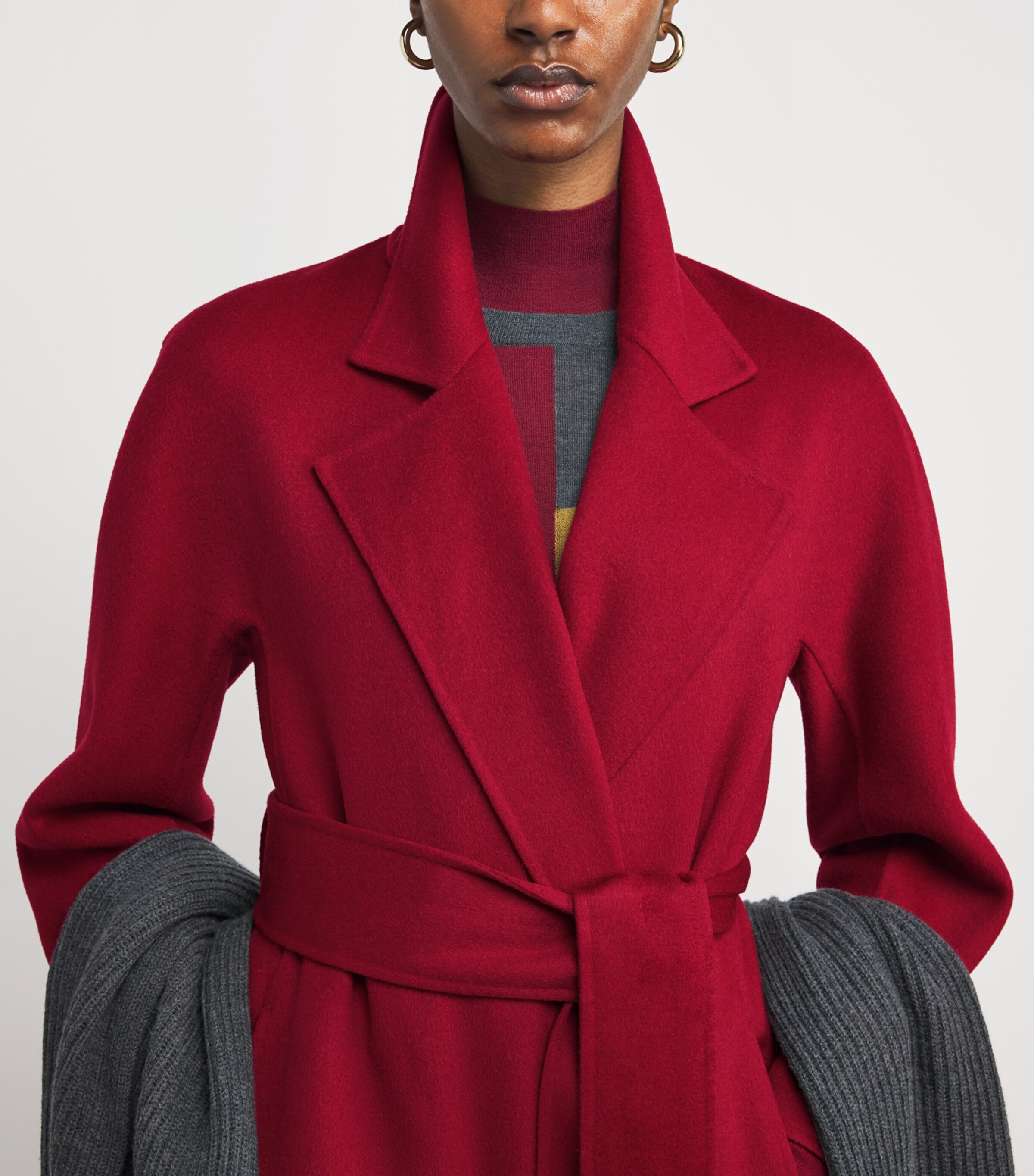 Joseph Red Wool-Cashmere Costa Wrap Coat | Harrods US
