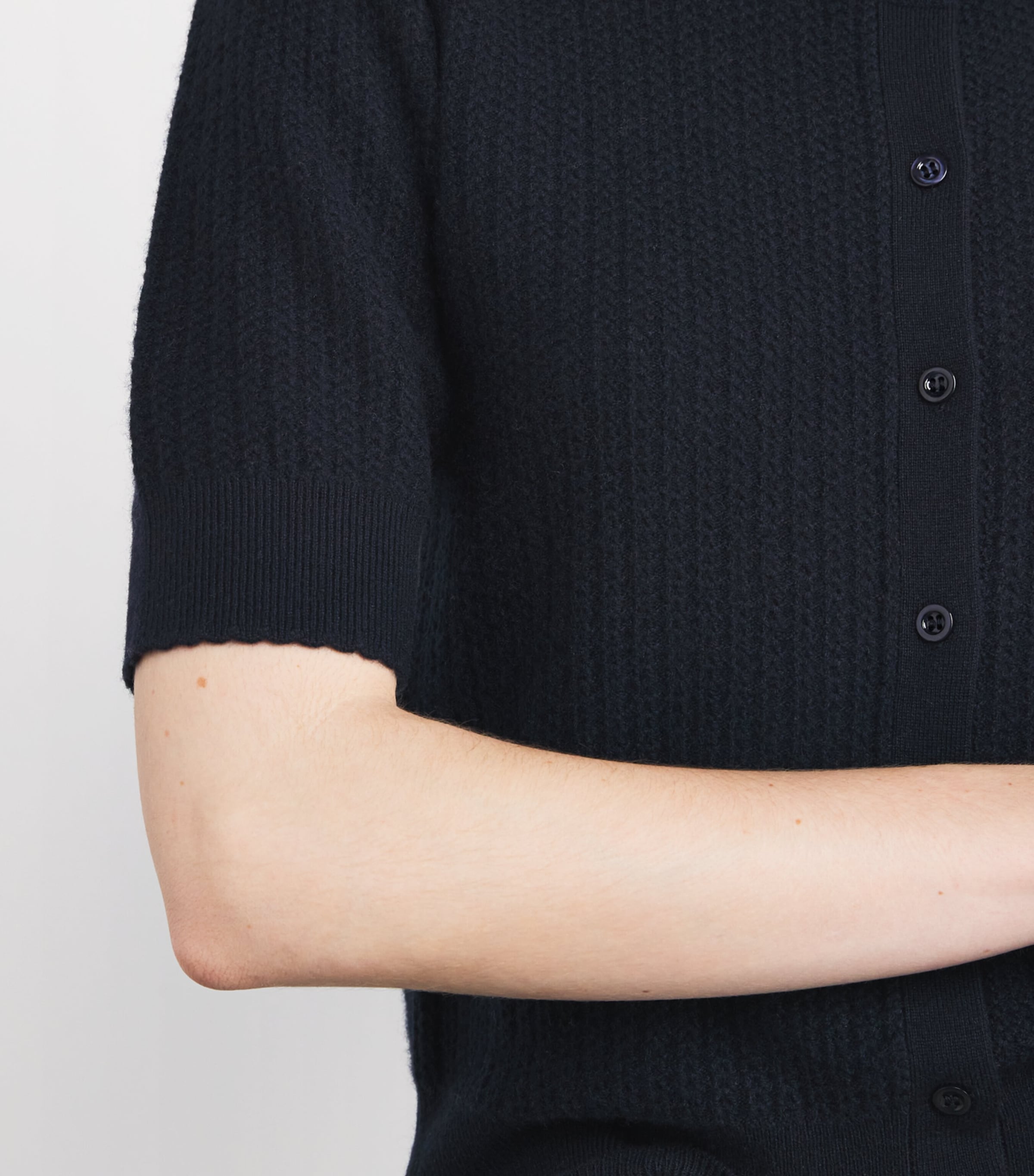 FRAME Blue The Ladder Pointelle Cardigan | Harrods US