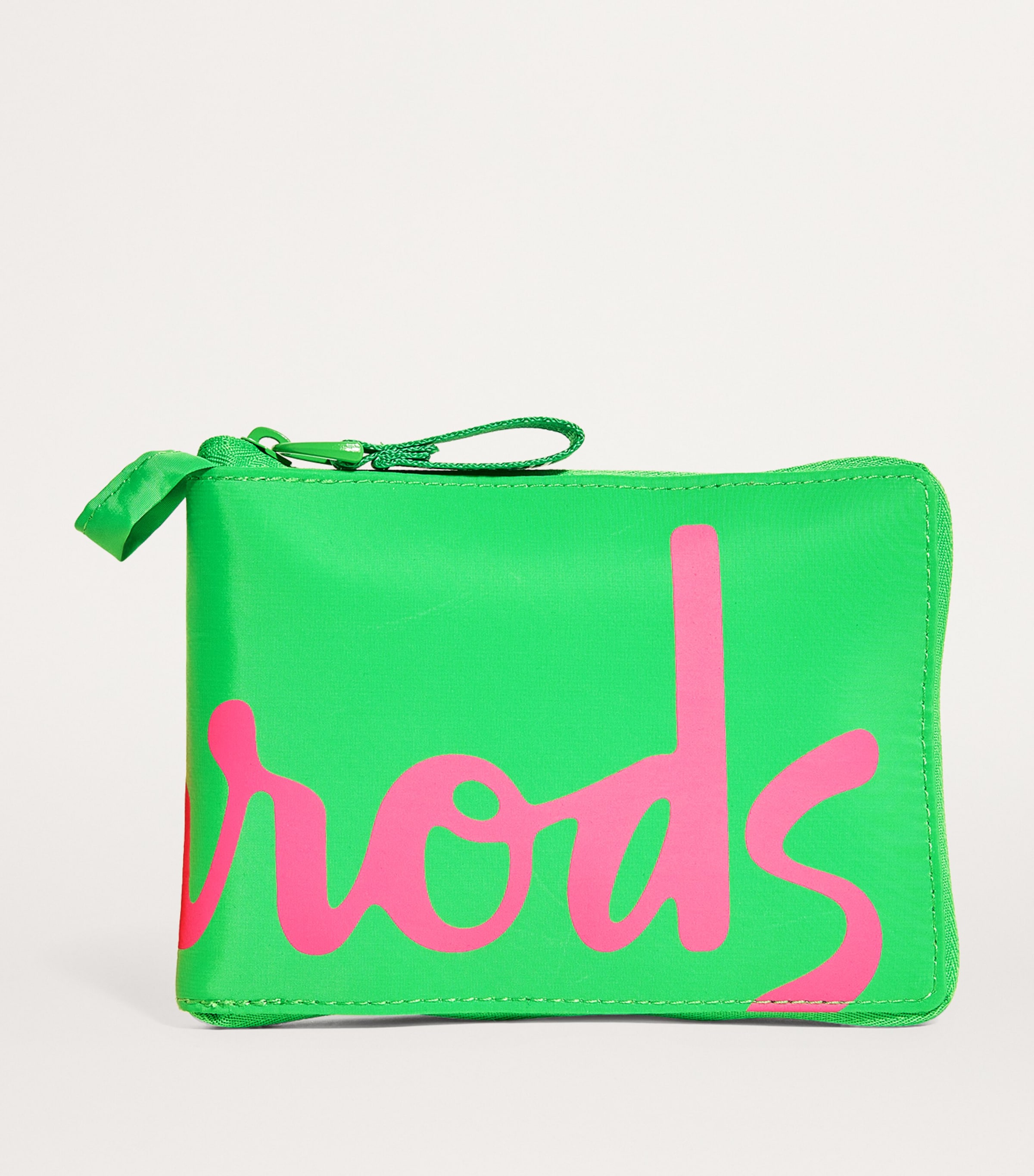 Harrods Green Logo Pocket Shopper Bag | Harrods UK