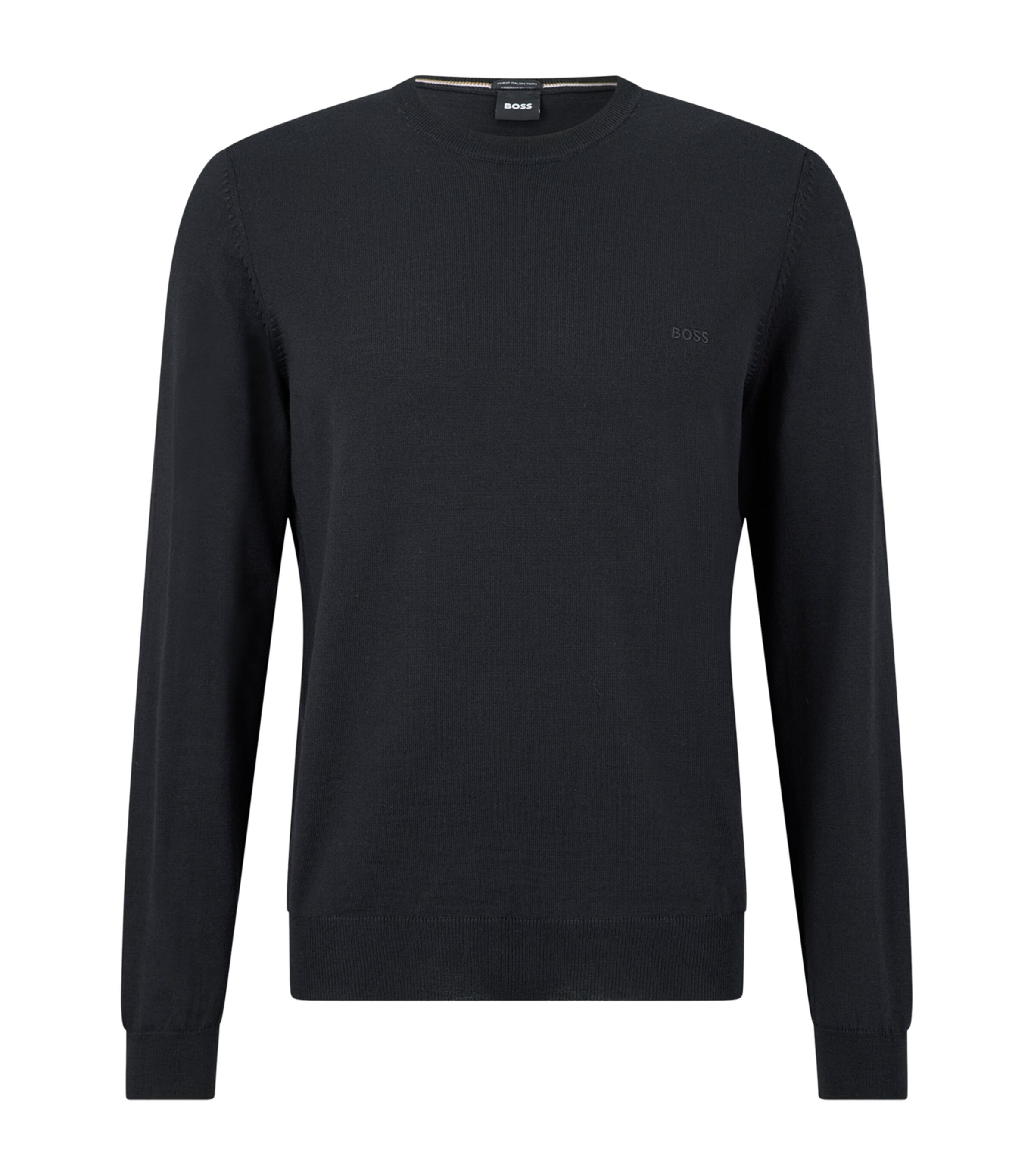 BOSS Wool Logo Sweater | Harrods US