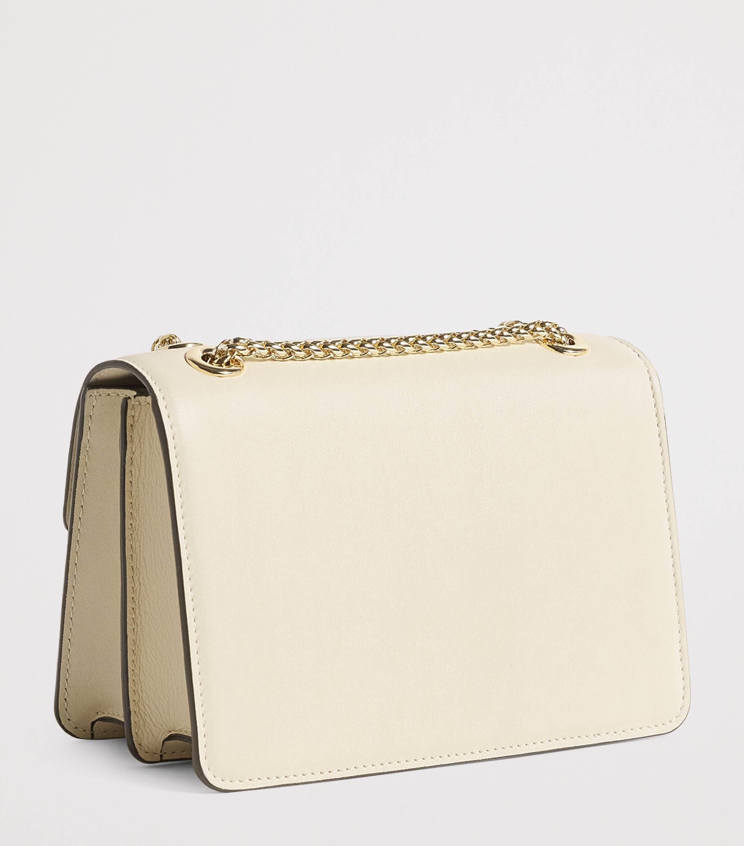 Strathberry Ivory Mini Leather East-West Shoulder Bag | Harrods UK