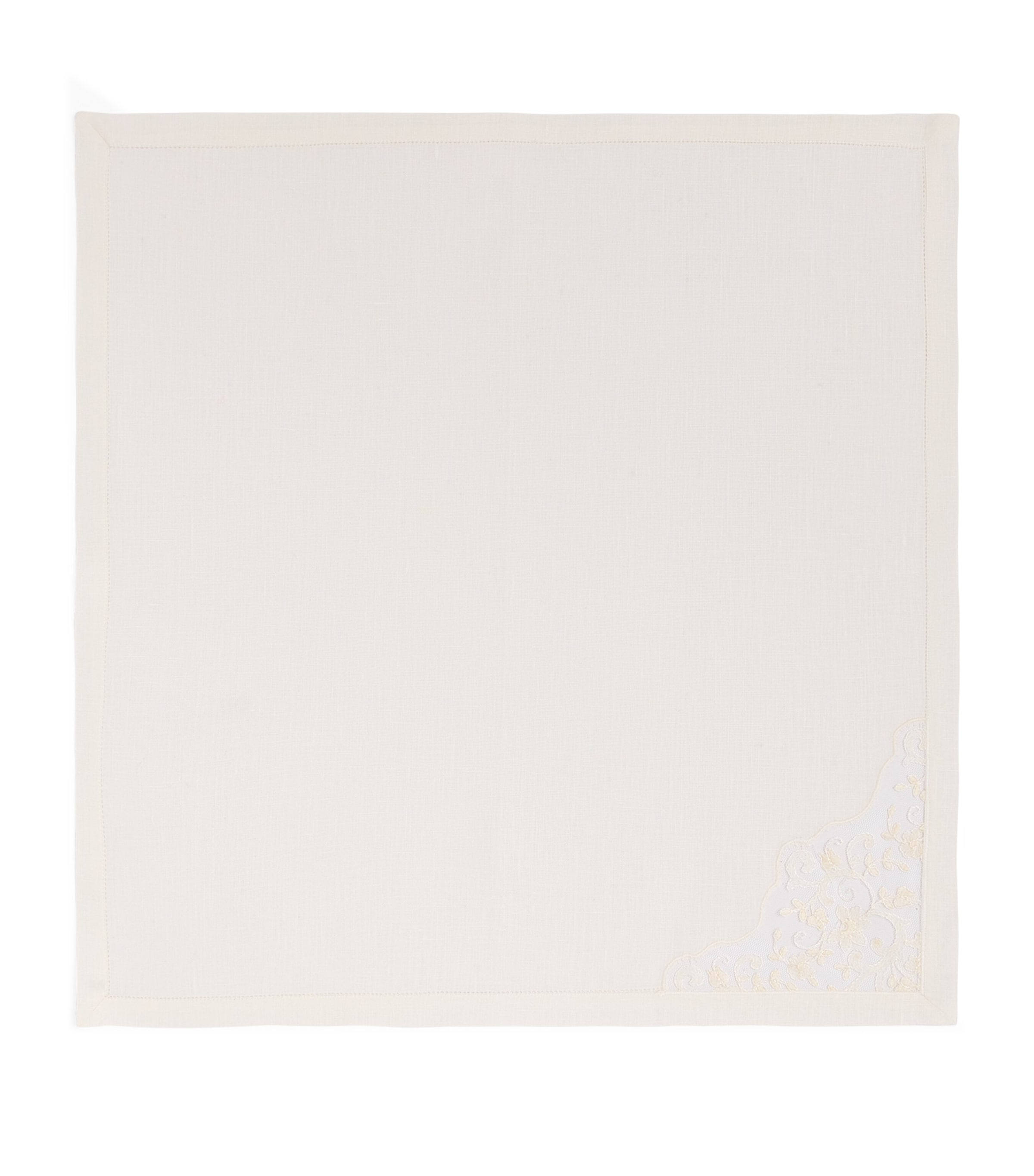 Dea Linen Lace-Trim Elite Napkin (45cm x 45cm) | Harrods UK