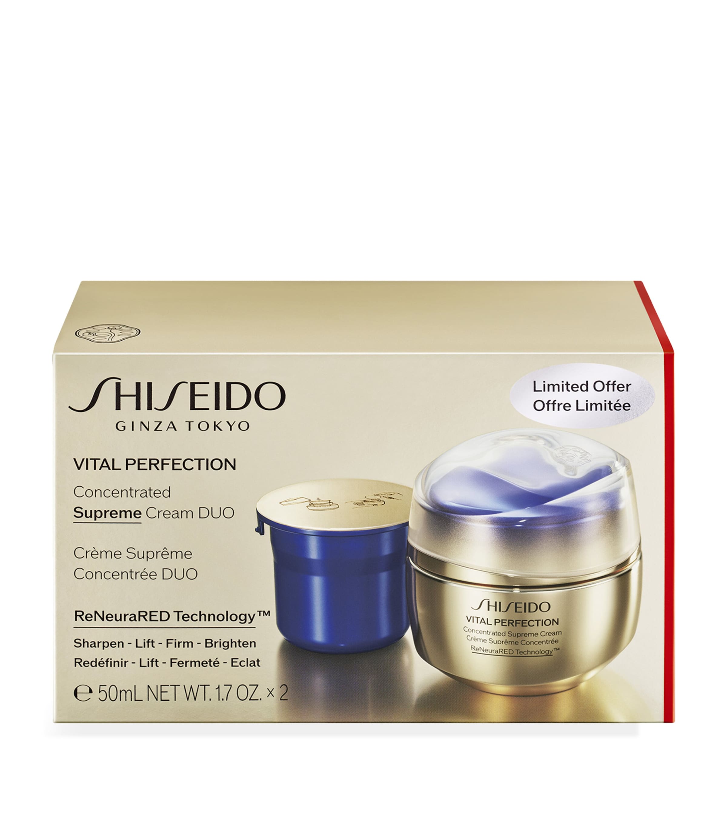 Shiseido Vital Perfection Concentrated Supreme Cream Duo (2 x 50ml ...