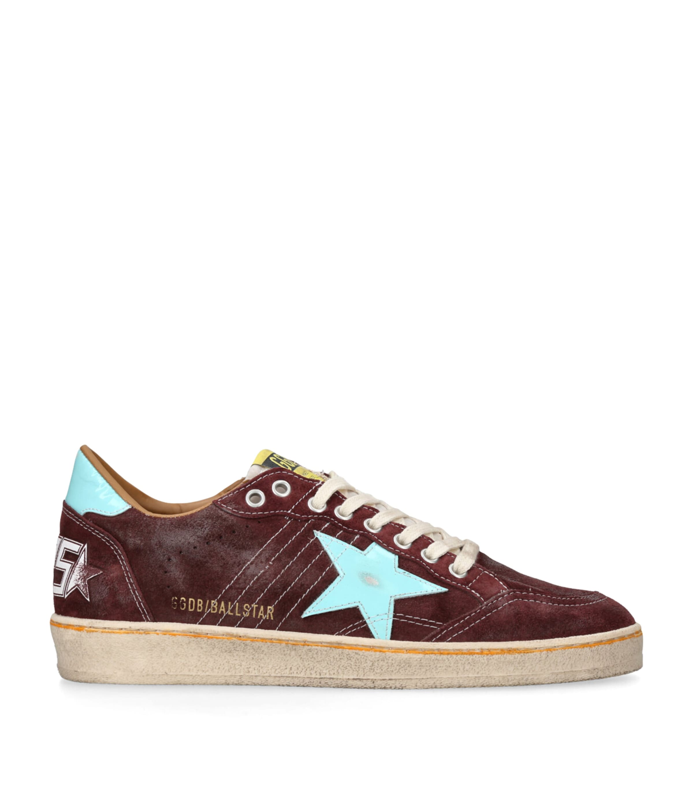 Golden Goose Red Suede Ballstar Sneakers | Harrods US