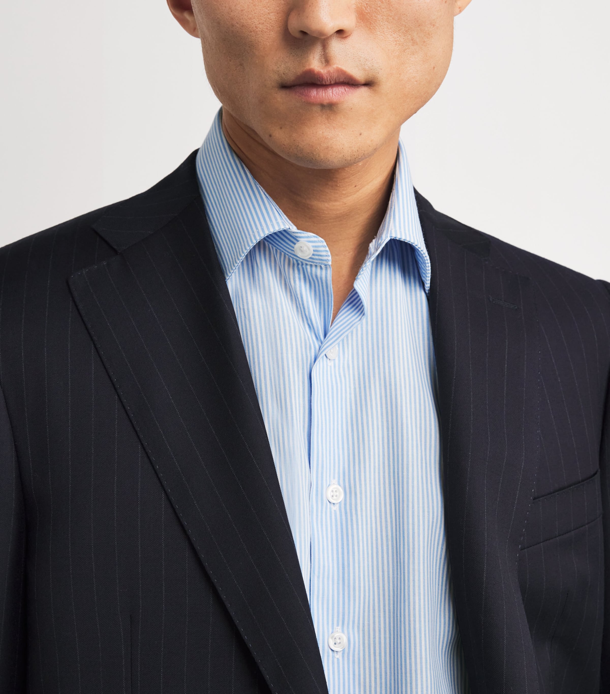 Pal Zileri Blue Cotton Stripe Shirt | Harrods UK