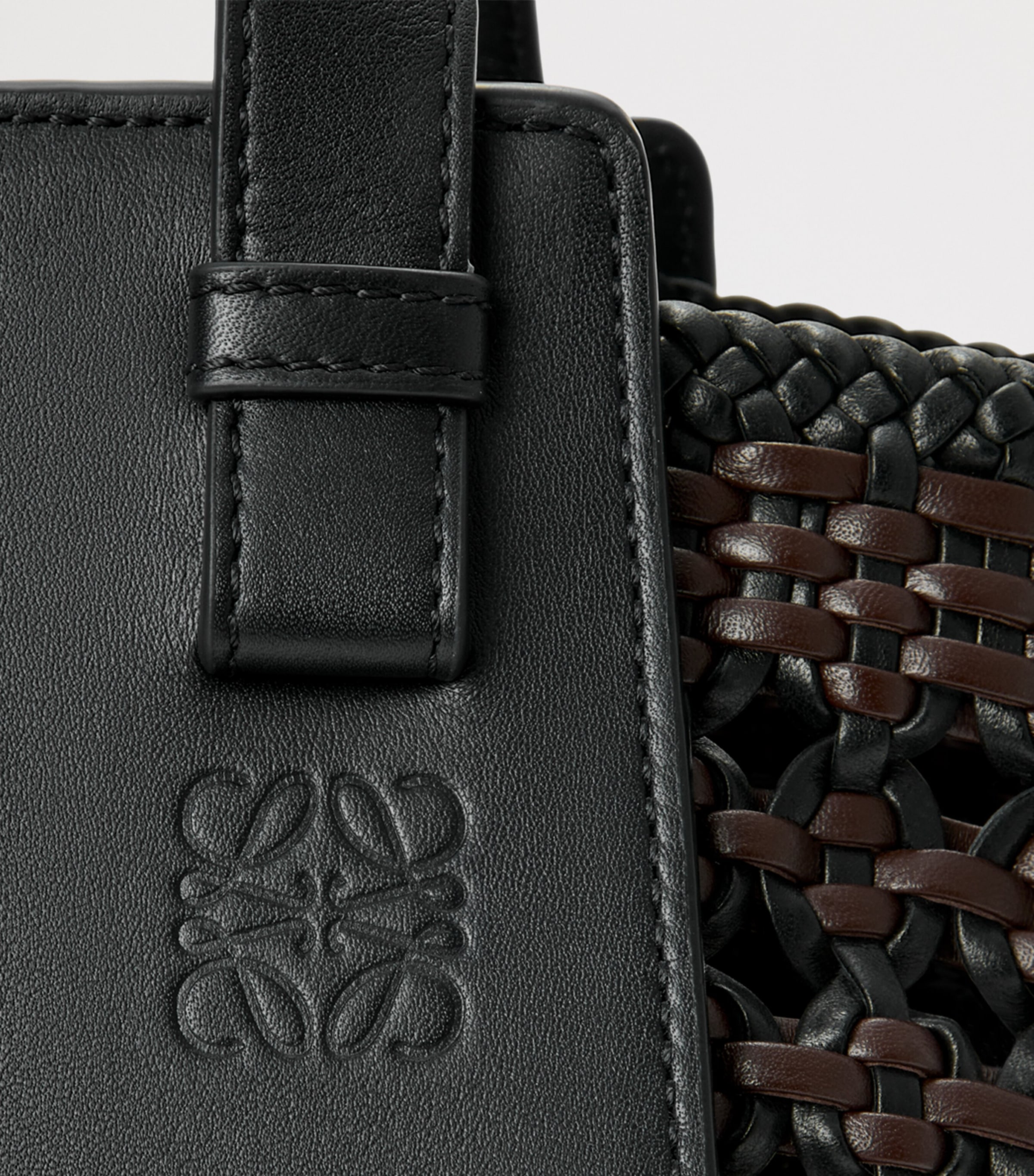 LOEWE Black Leather Hammock Top-Handle Bag | Harrods CA