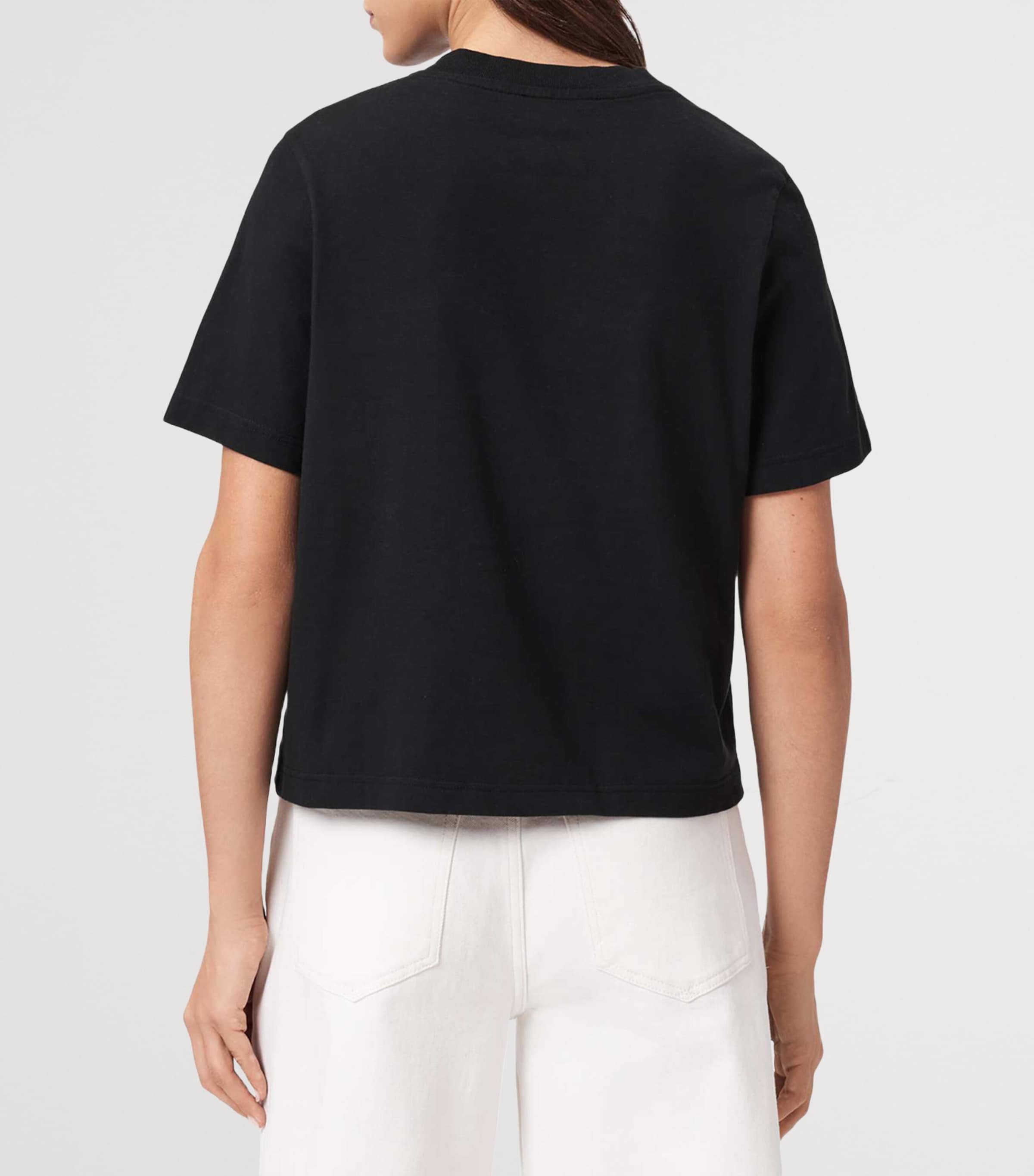 AllSaints Black Organic Cotton Lisa T-Shirt | Harrods CA