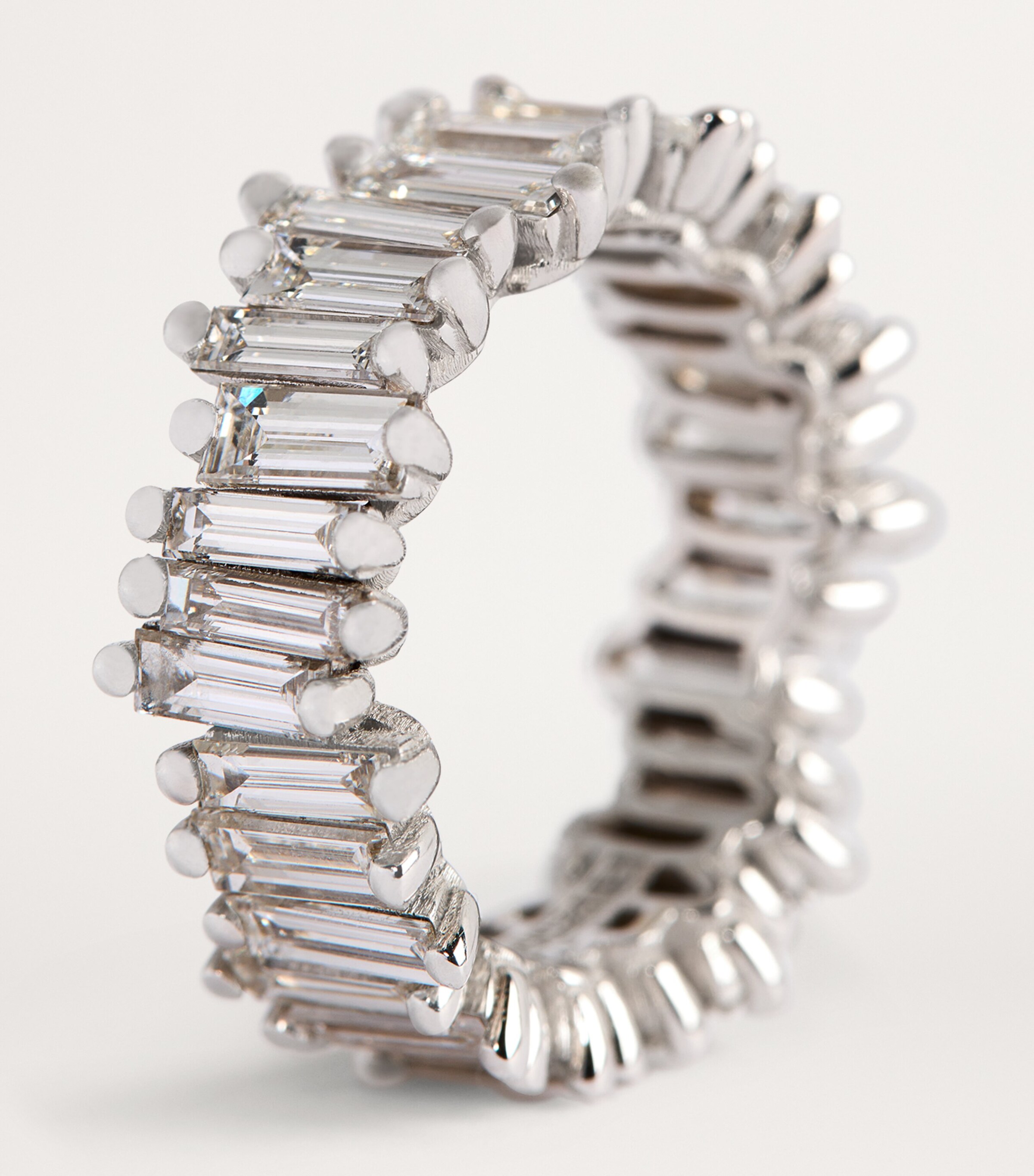 Suzanne Kalan White Gold and Diamond Classic Eternity Ring | Harrods UK