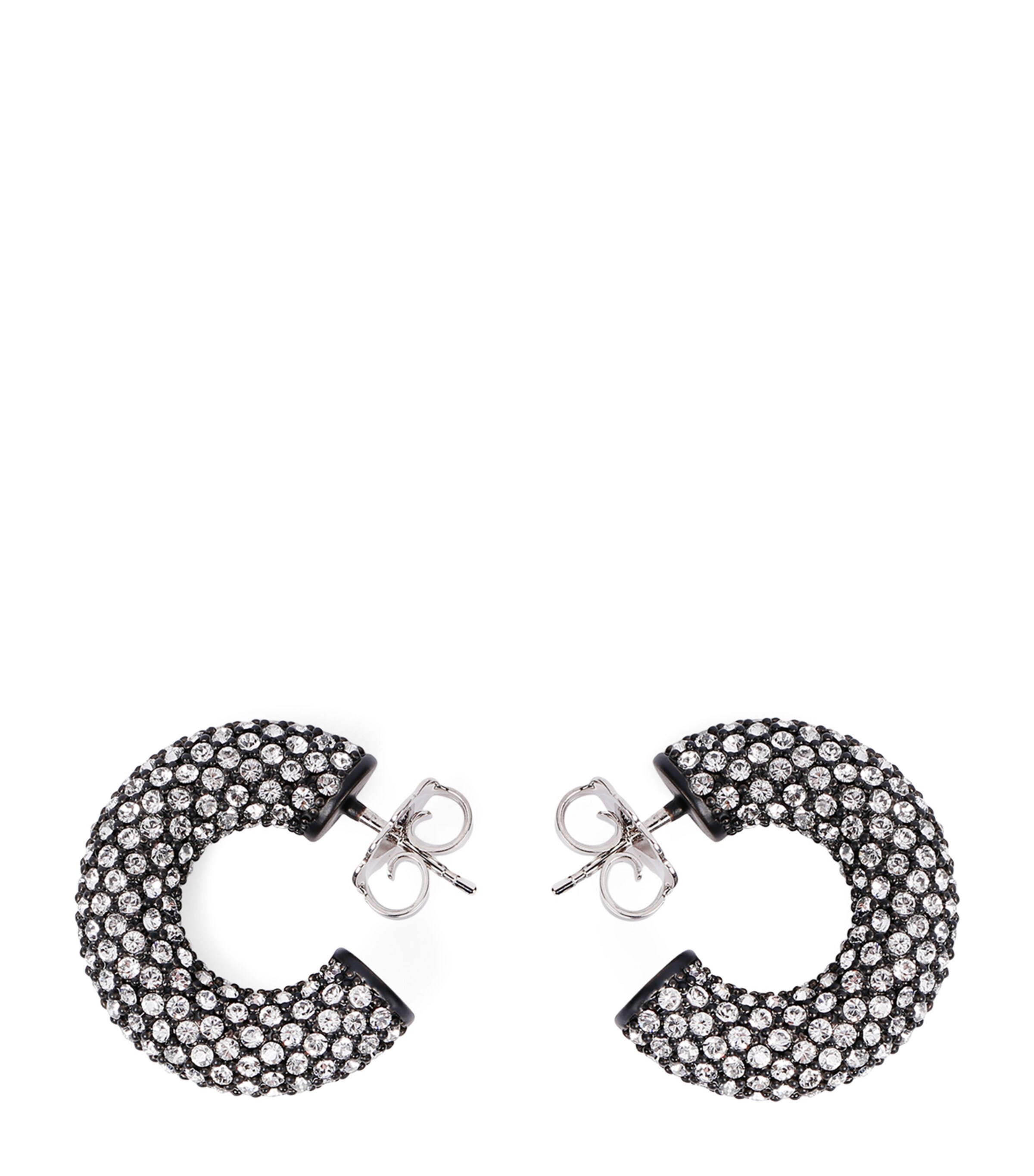 Amina Muaddi Mini Cameron Hoop Earrings | Harrods US