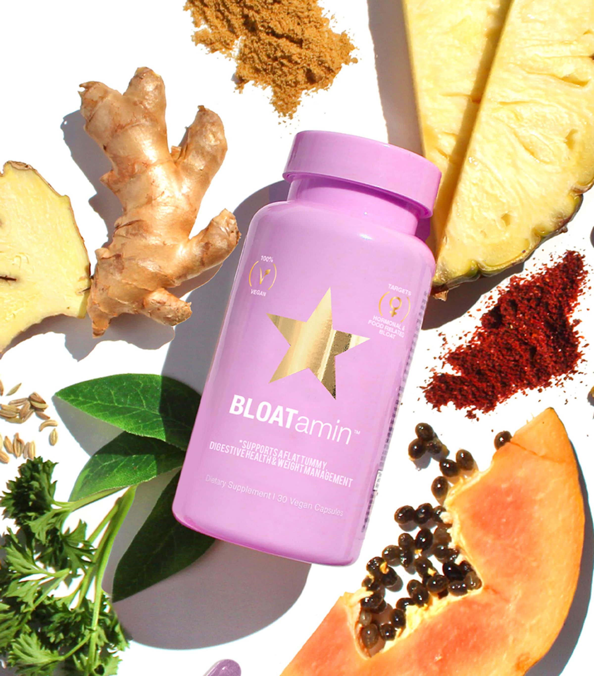Hairtamin BLOATamin Supplement (30 Capsules) | Harrods UK