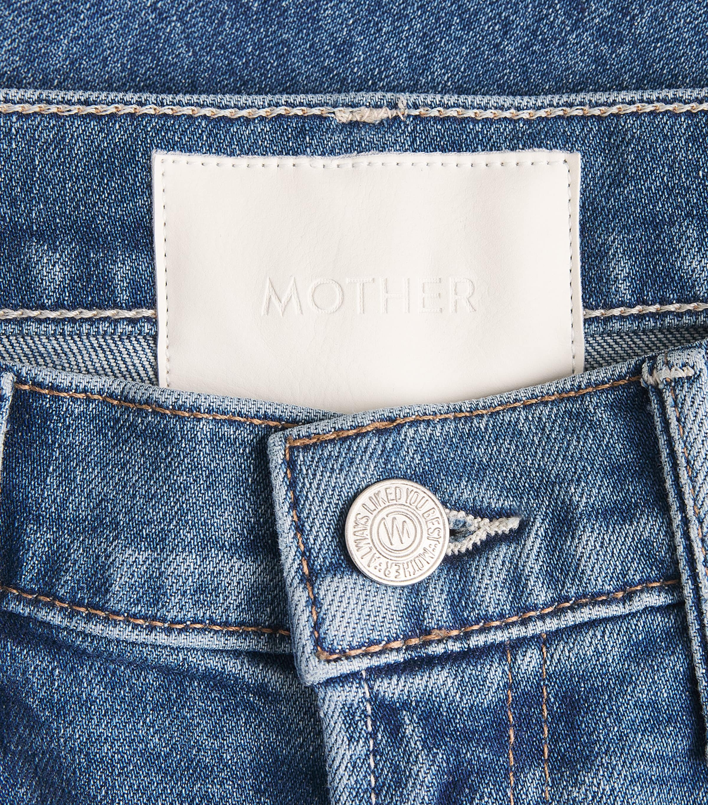MOTHER Blue The Lasso Sneak Barrel-Leg Jeans | Harrods PR
