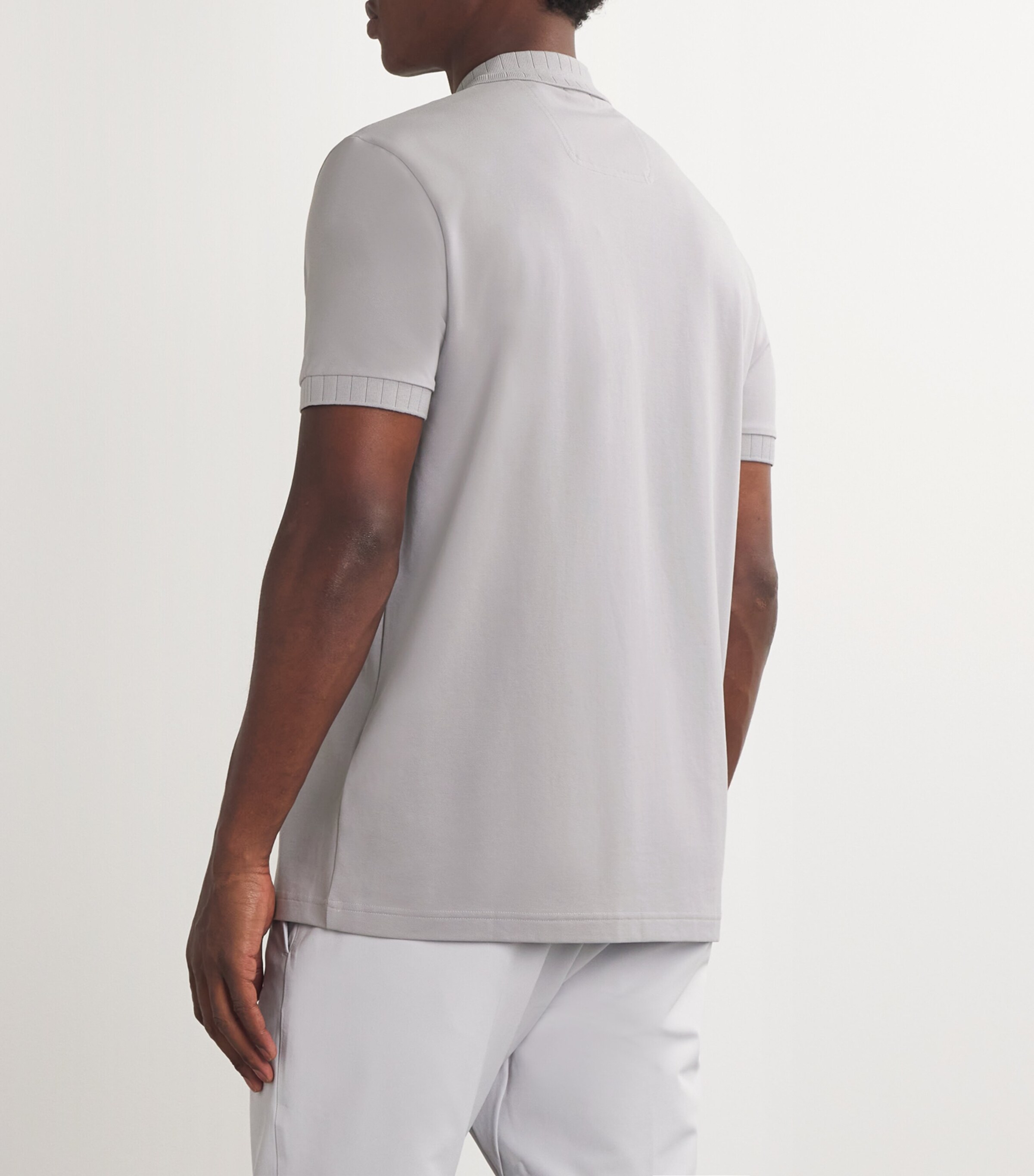 BOSS Grey Drop-Needle Paddy Polo Shirt | Harrods US