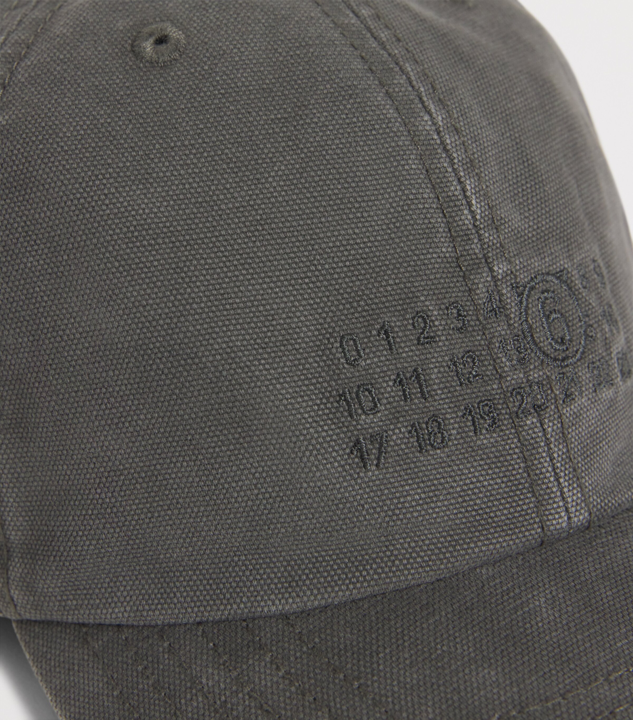MM6 Maison Margiela Grey Cotton Numeric Logo Cap | Harrods US