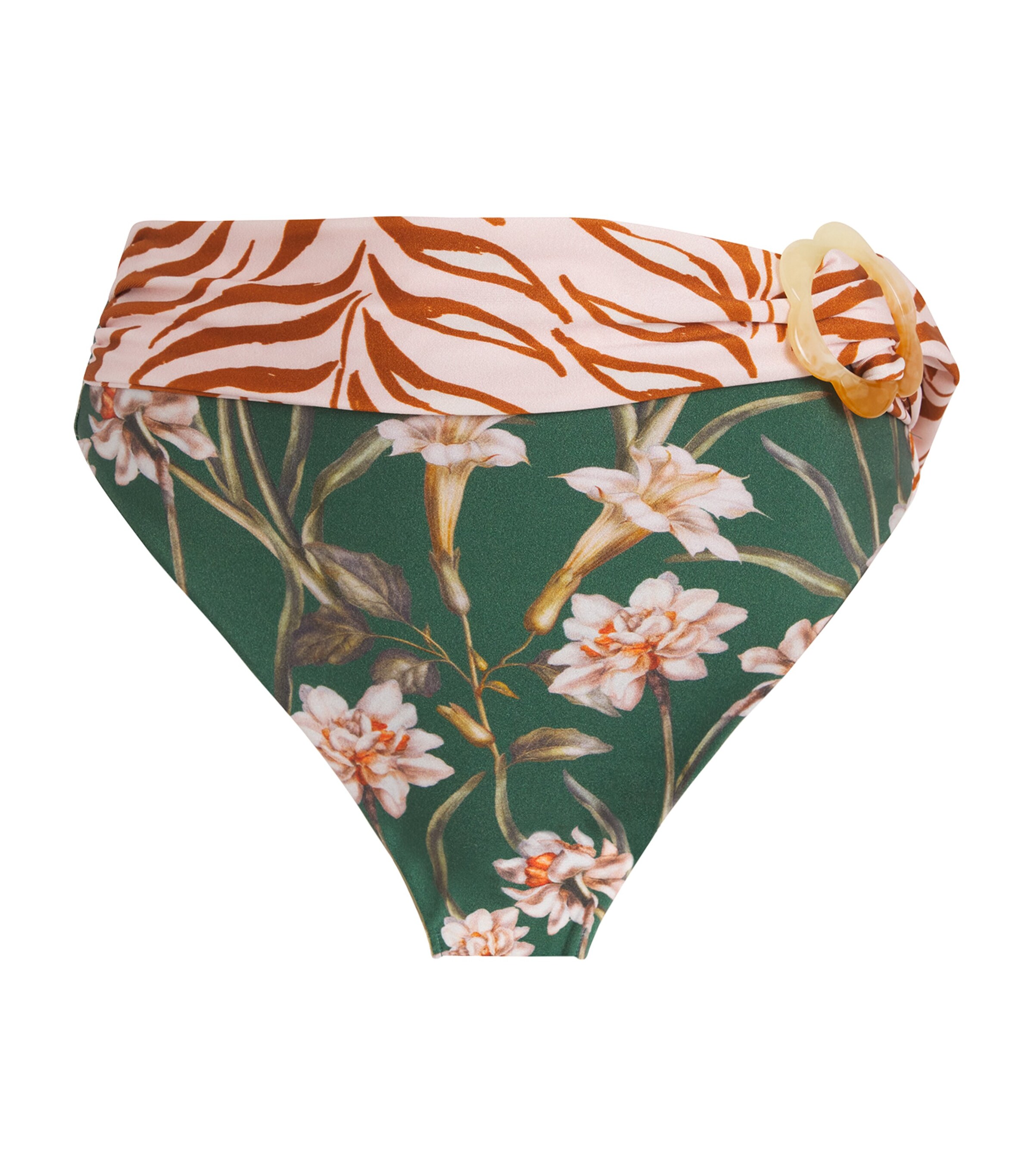 PatBO Green Botanic Retro Bikini Bottoms | Harrods US