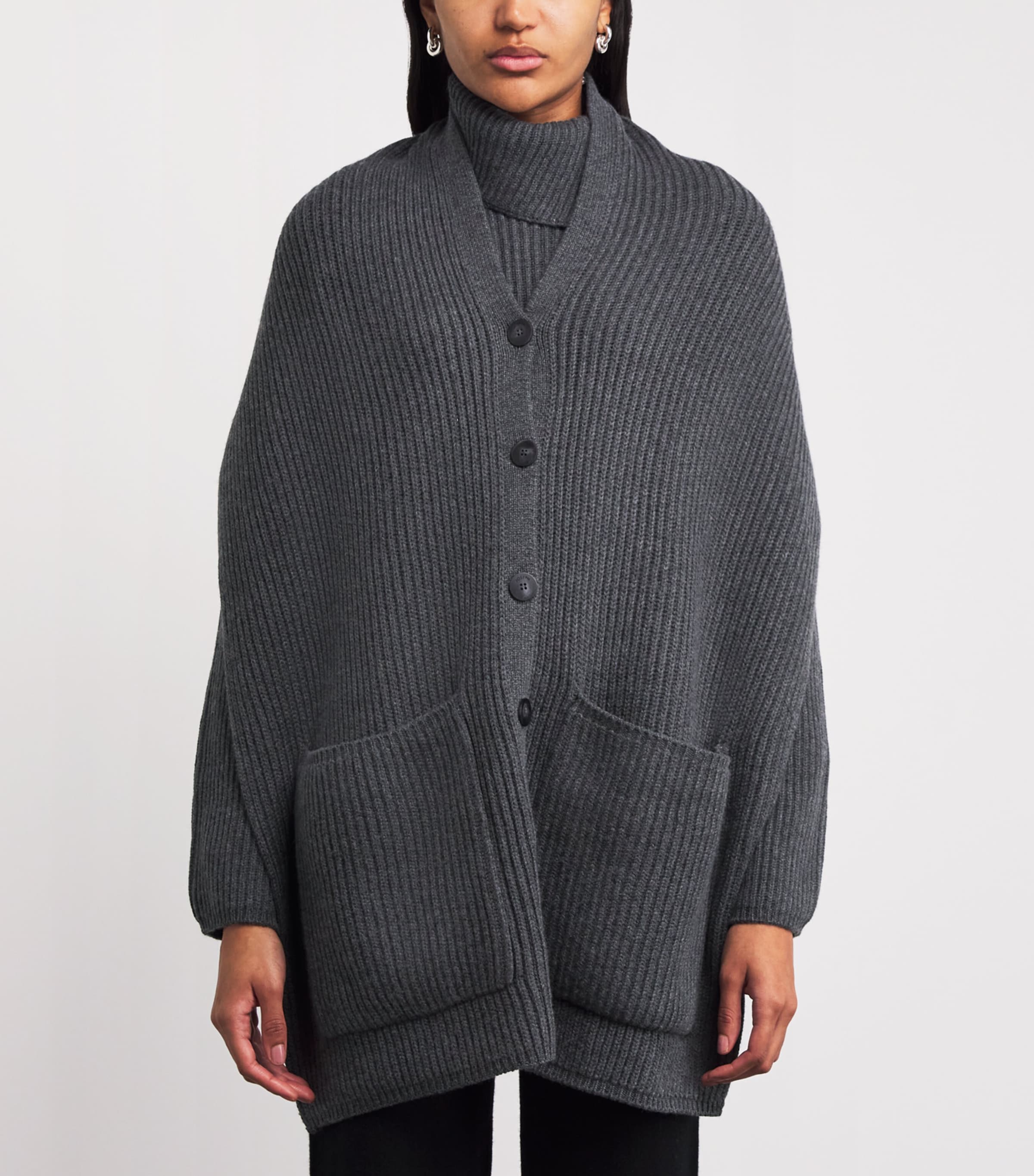 Joseph Grey Merino-Cashmere-Silk Cardigan | Harrods IN