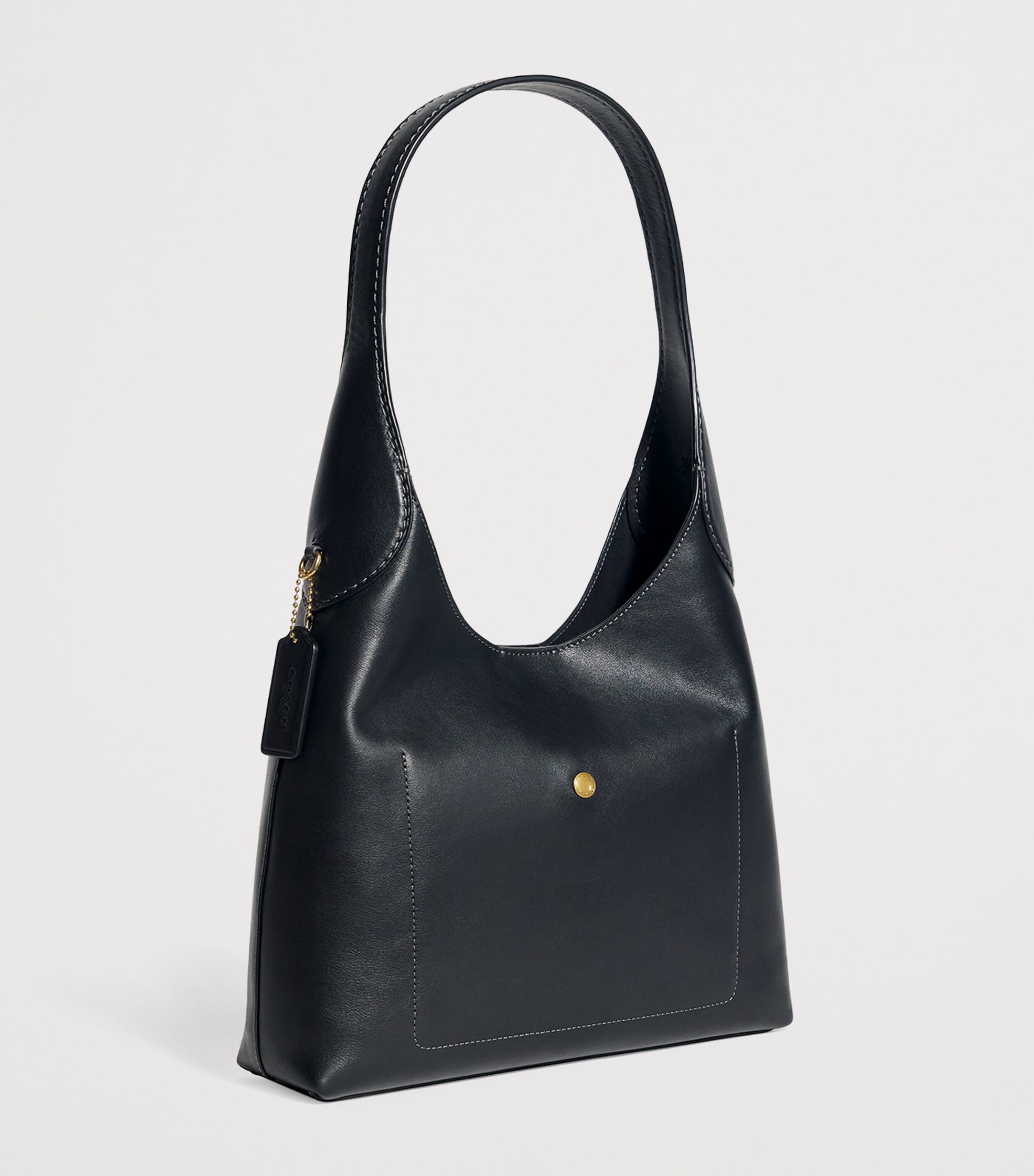 Coach Black Leather Brooklyn 28 Shoulder Bag | Harrods US