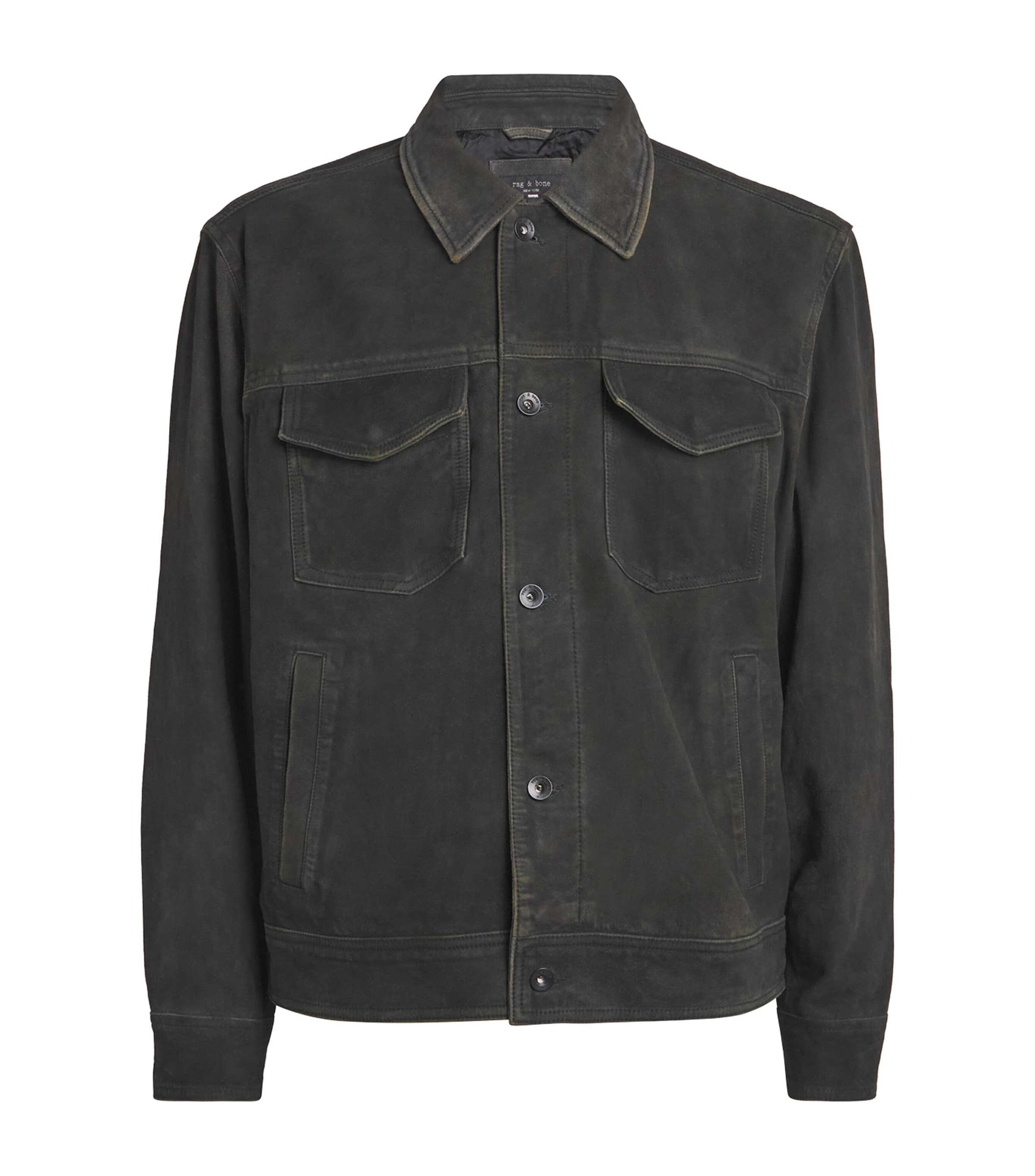 Rag & Bone Black Goat Suede Jacket | Harrods CA