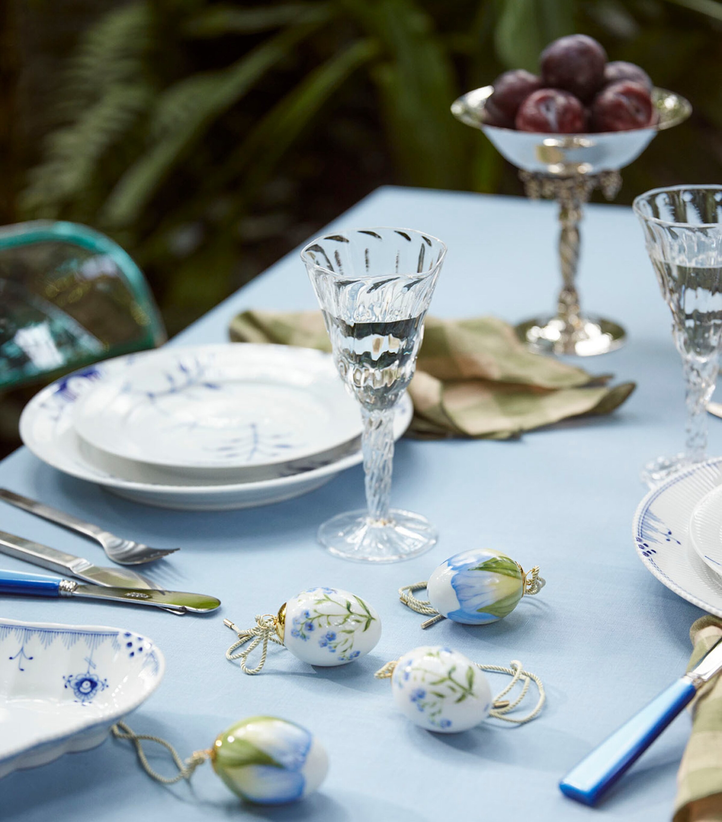 Royal Copenhagen Spring 2025 Forget-Me-Not Eggs (Set of 2) | Harrods UK